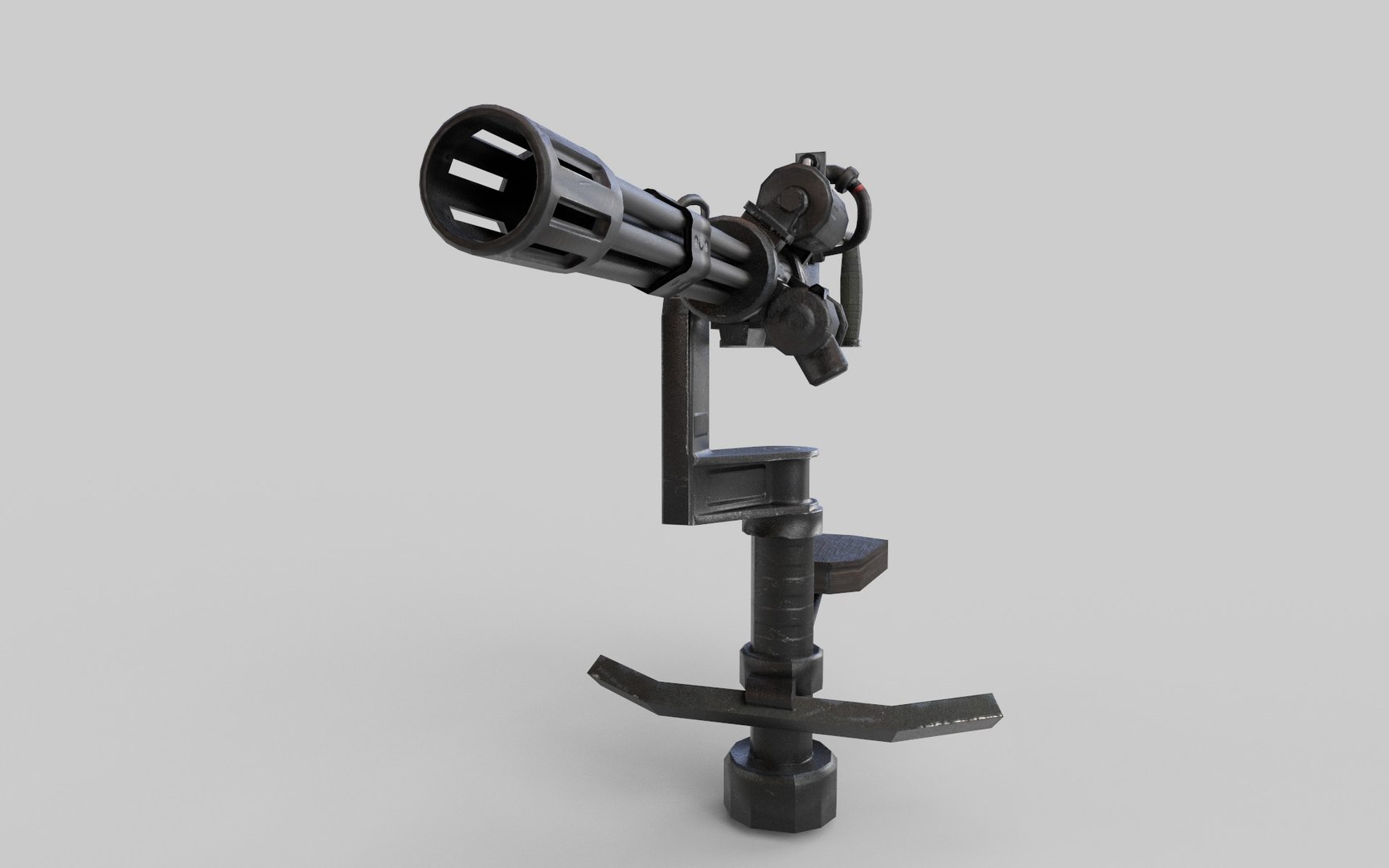 Mini Turret Low-poly Model - TurboSquid 2118798