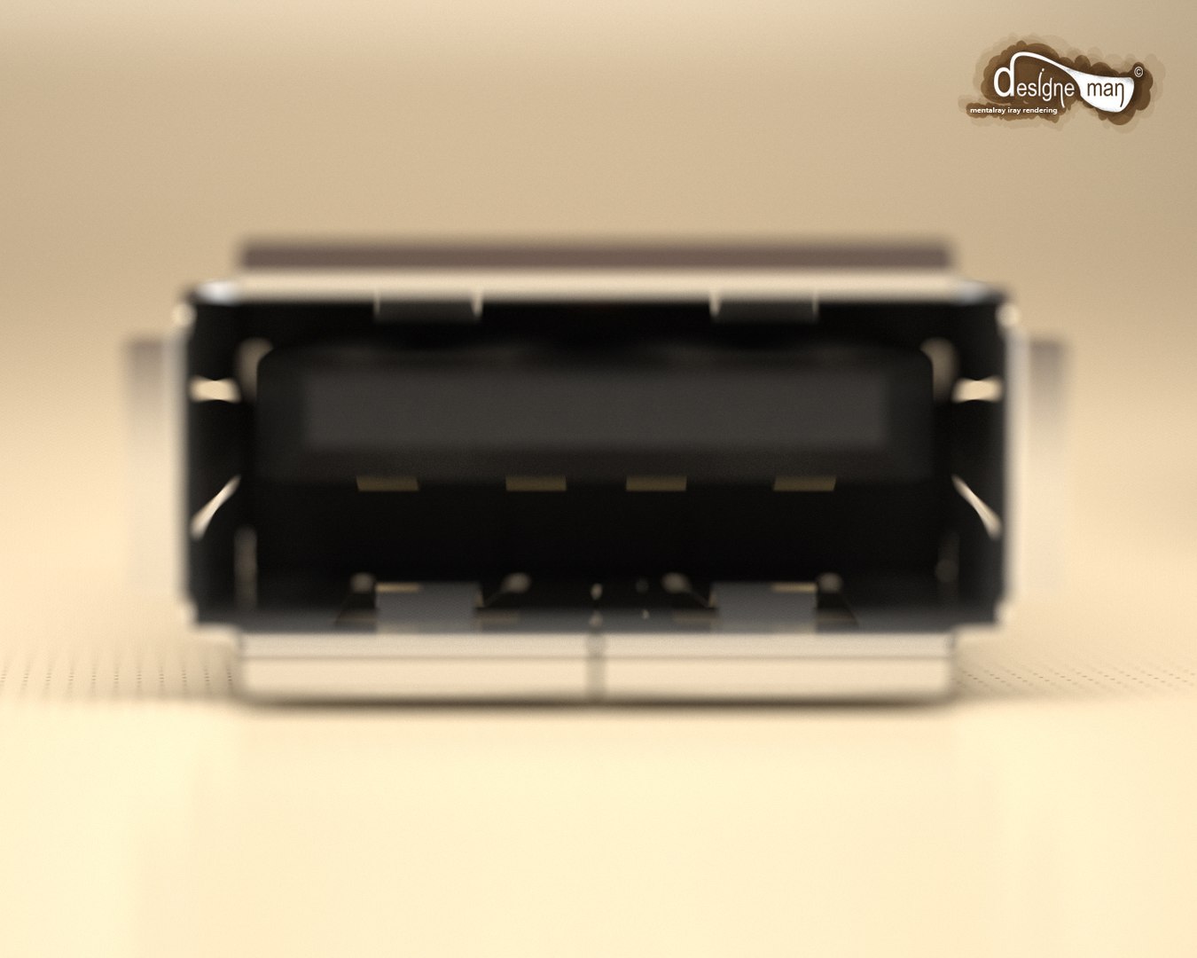 Usb 2 0 Connector 3d Model