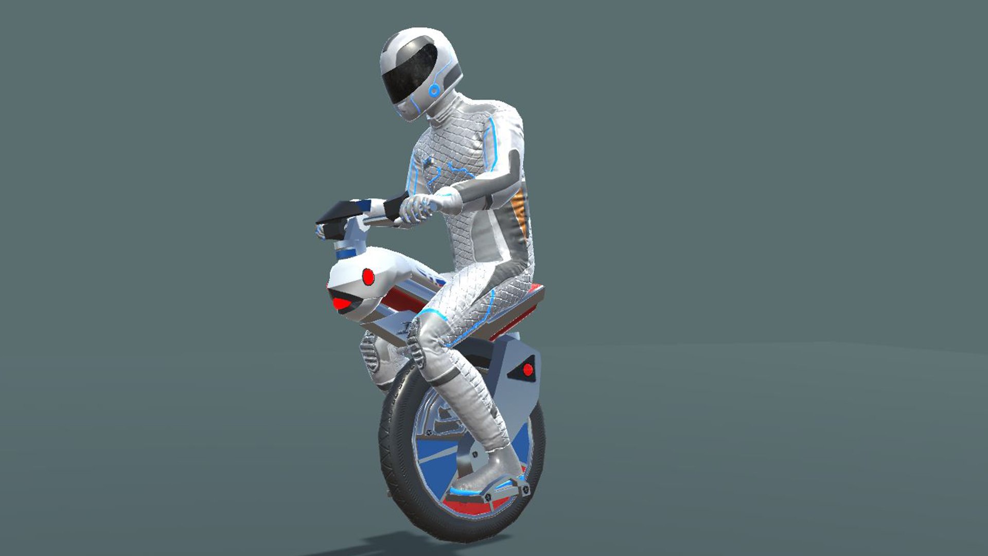 3D Single Wheel Bike Animations Model - TurboSquid 1931943