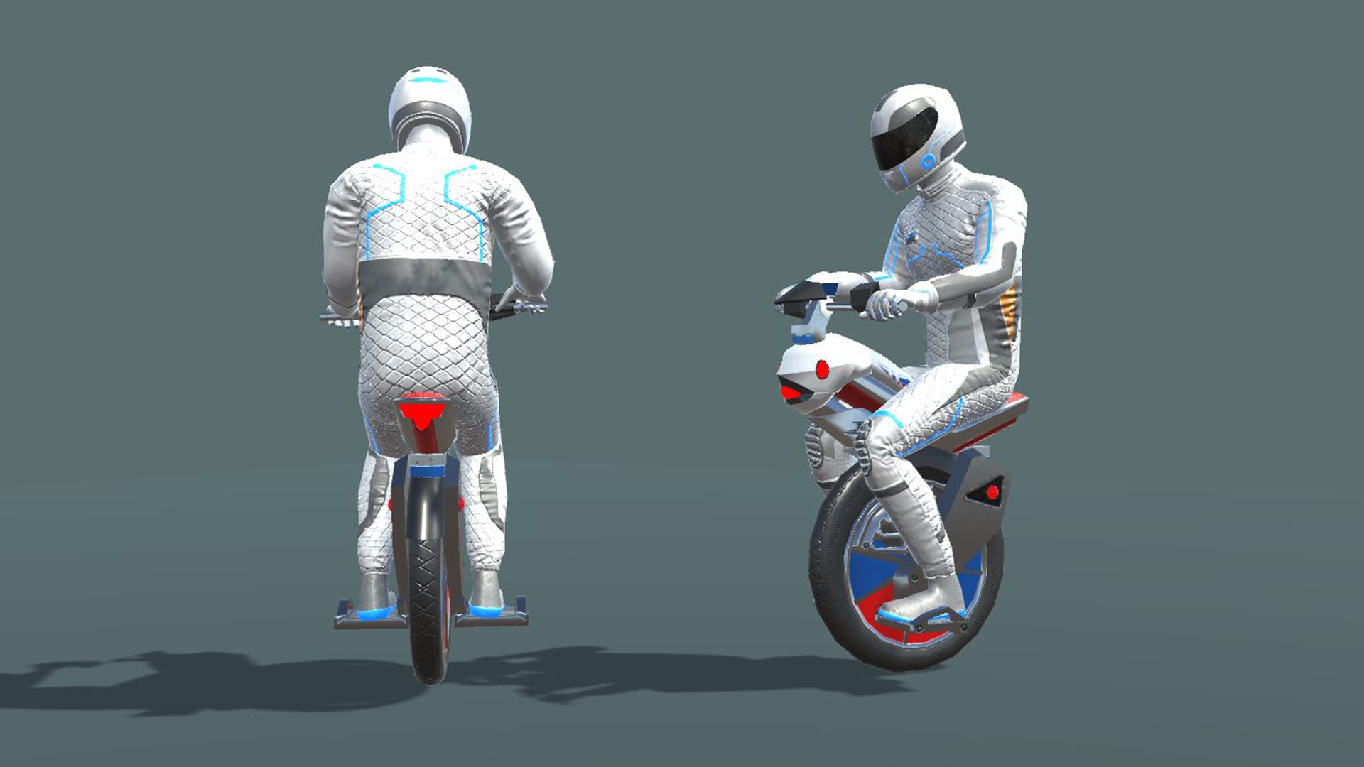 3D Single Wheel Bike Animations Model - TurboSquid 1931943