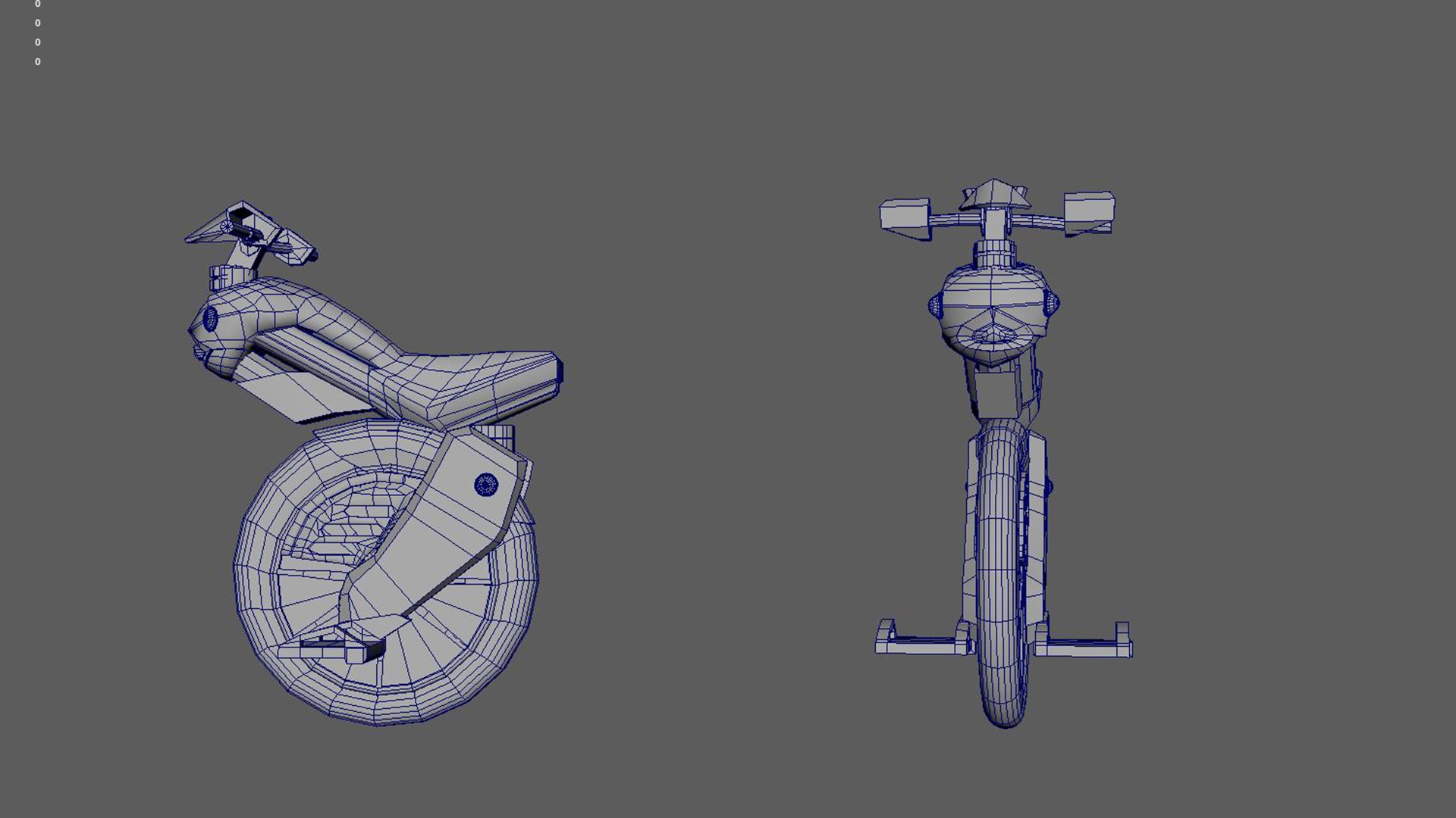 3D Single Wheel Bike Animations Model - TurboSquid 1931943