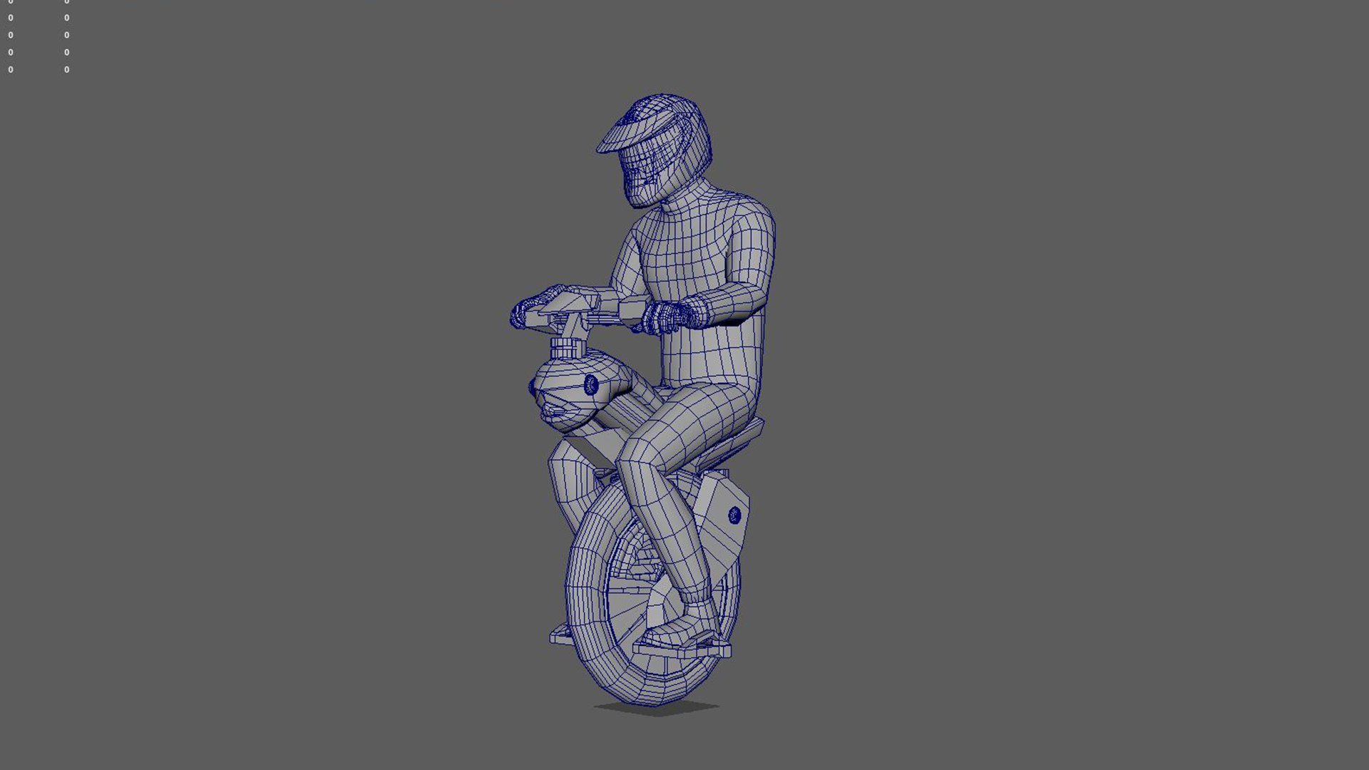3D Single Wheel Bike Animations Model - TurboSquid 1931943