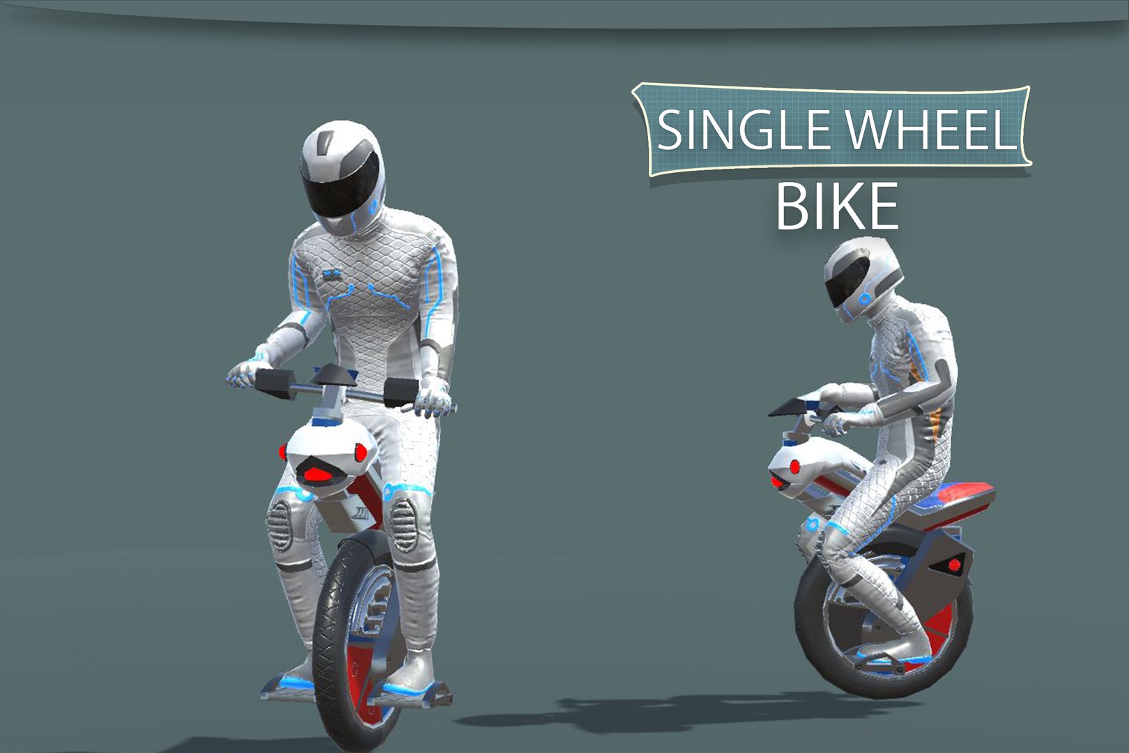 Single Wheel Bike Animations3D模型 - TurboSquid 1931943
