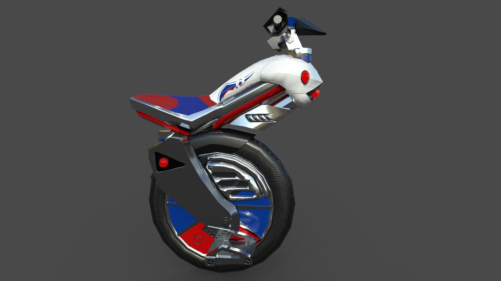 3D Single Wheel Bike Animations Model - TurboSquid 1931943