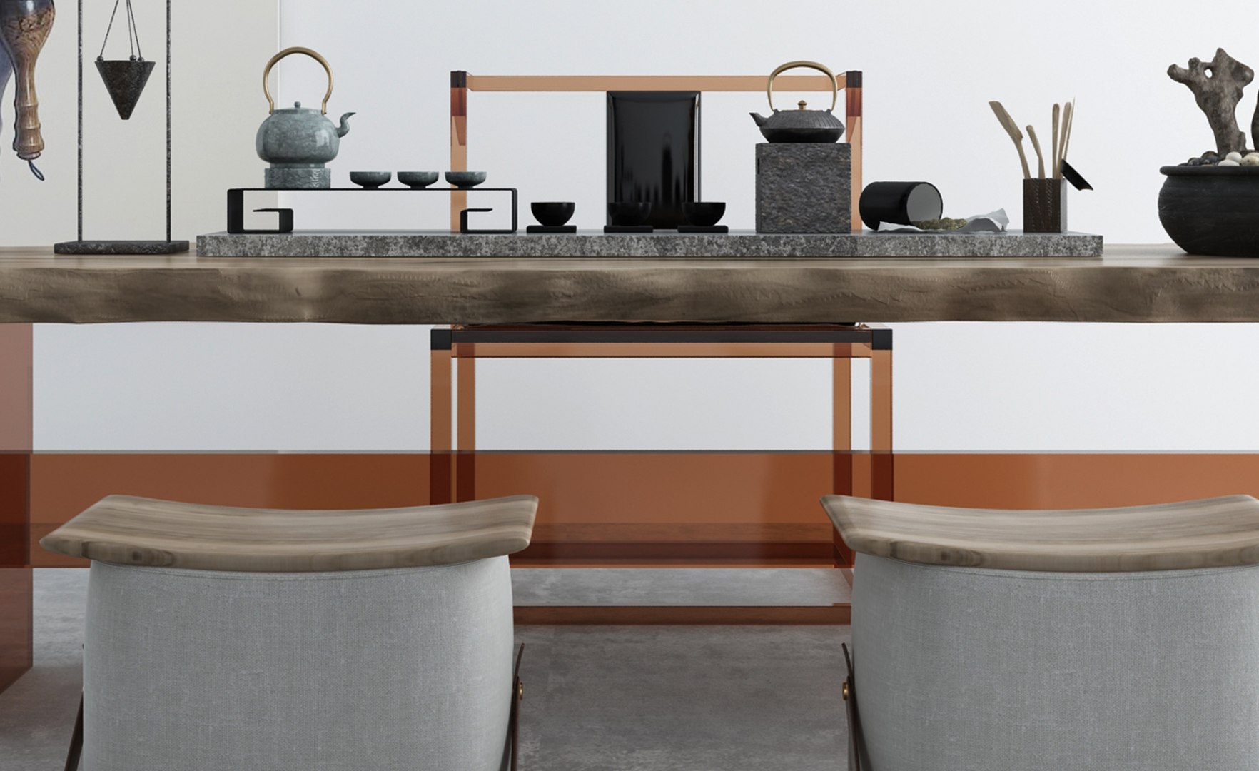 New Chinese tea table and chair 3D model - TurboSquid 2066292