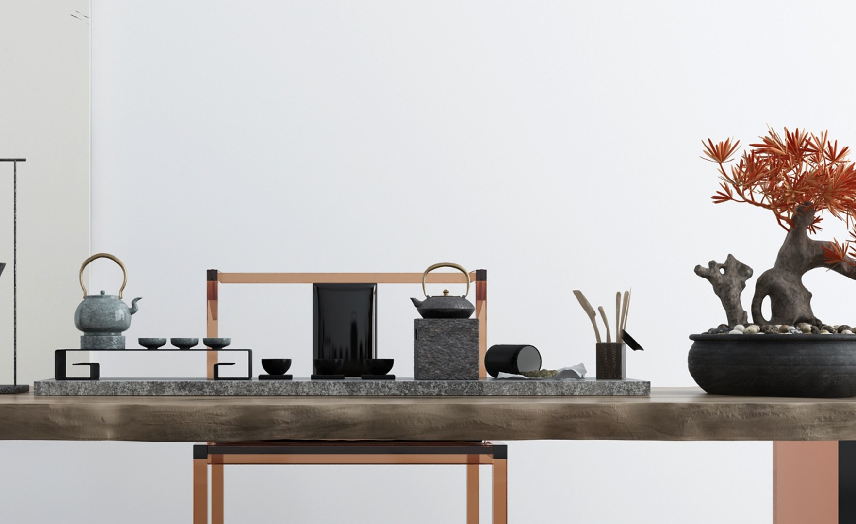 New Chinese tea table and chair 3D model - TurboSquid 2066292