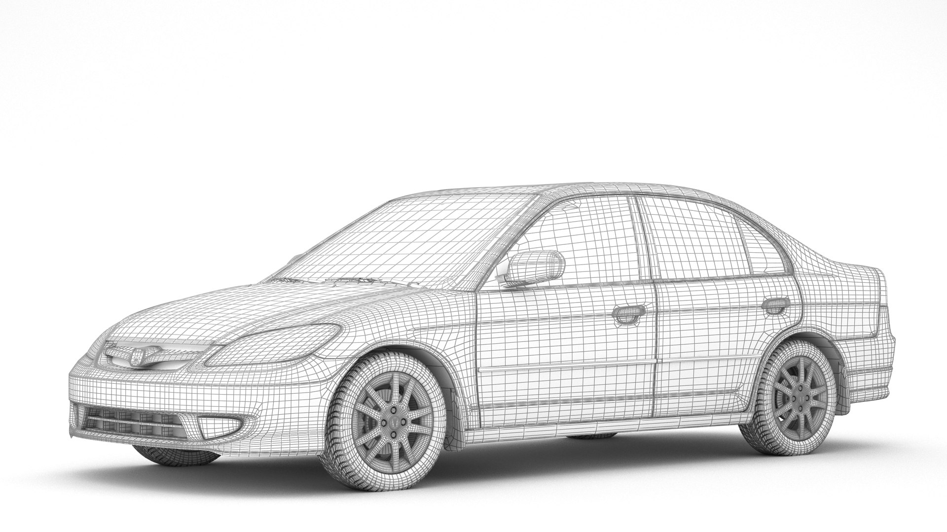 Honda Civic VTEC 2 Model - TurboSquid 2129624