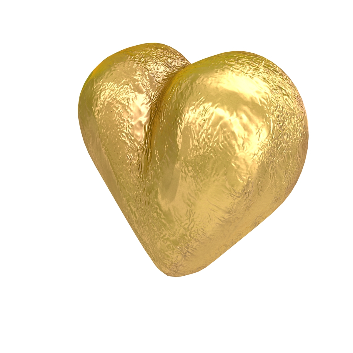 chocolate candy heart gold 3d max
