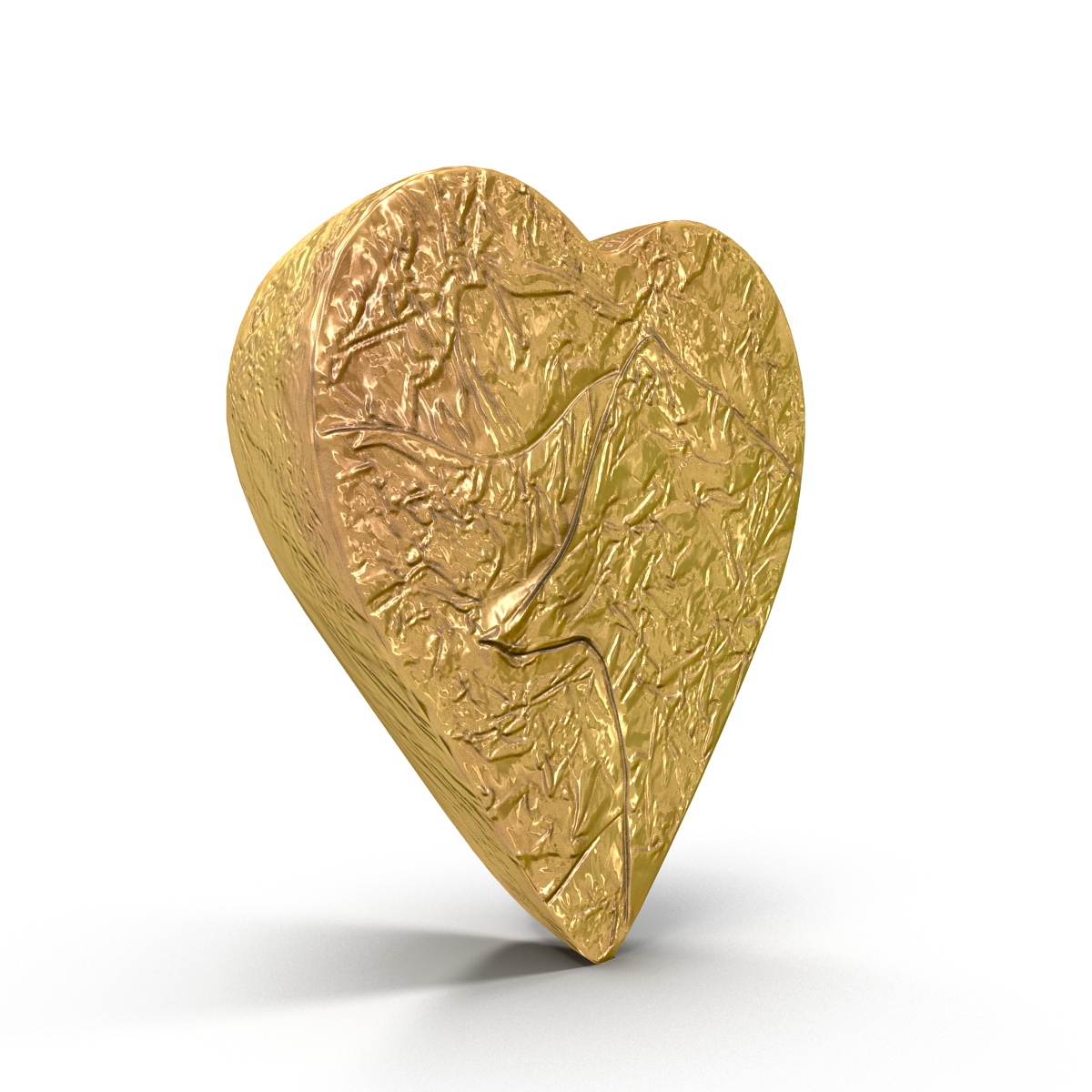 chocolate candy heart gold 3d max
