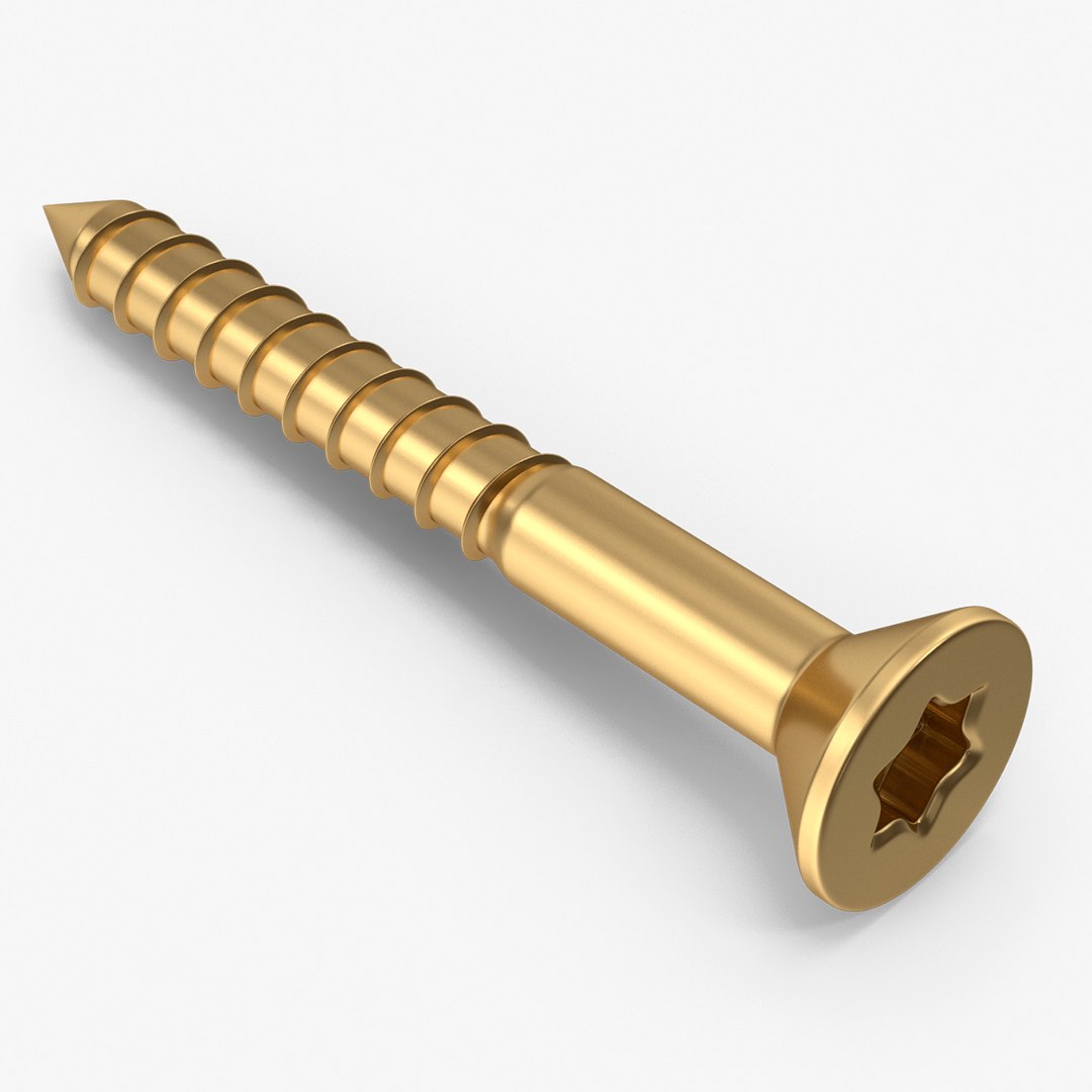 3D Star Head Screw - TurboSquid 1918061