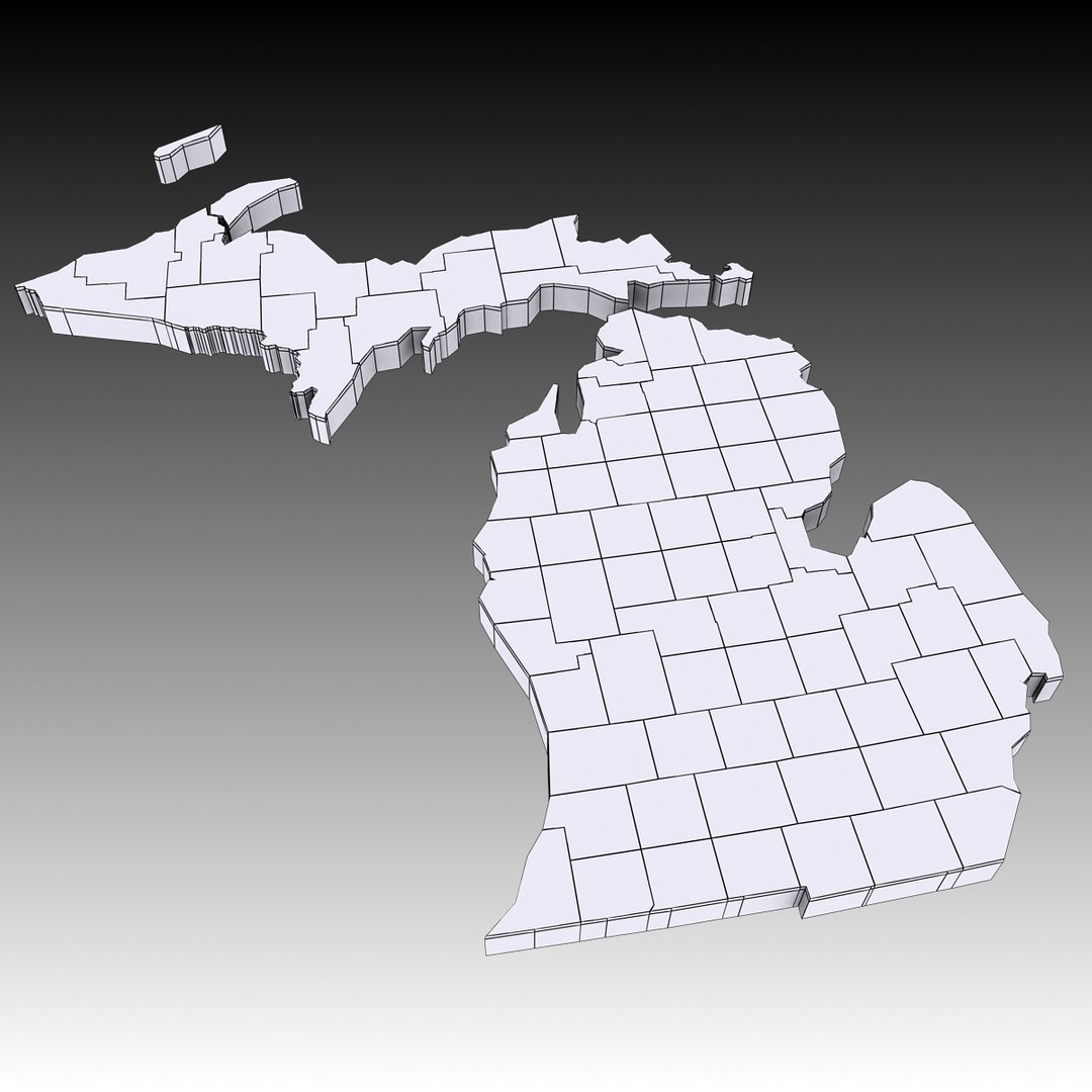 Political Michigan 3D - TurboSquid 1302768
