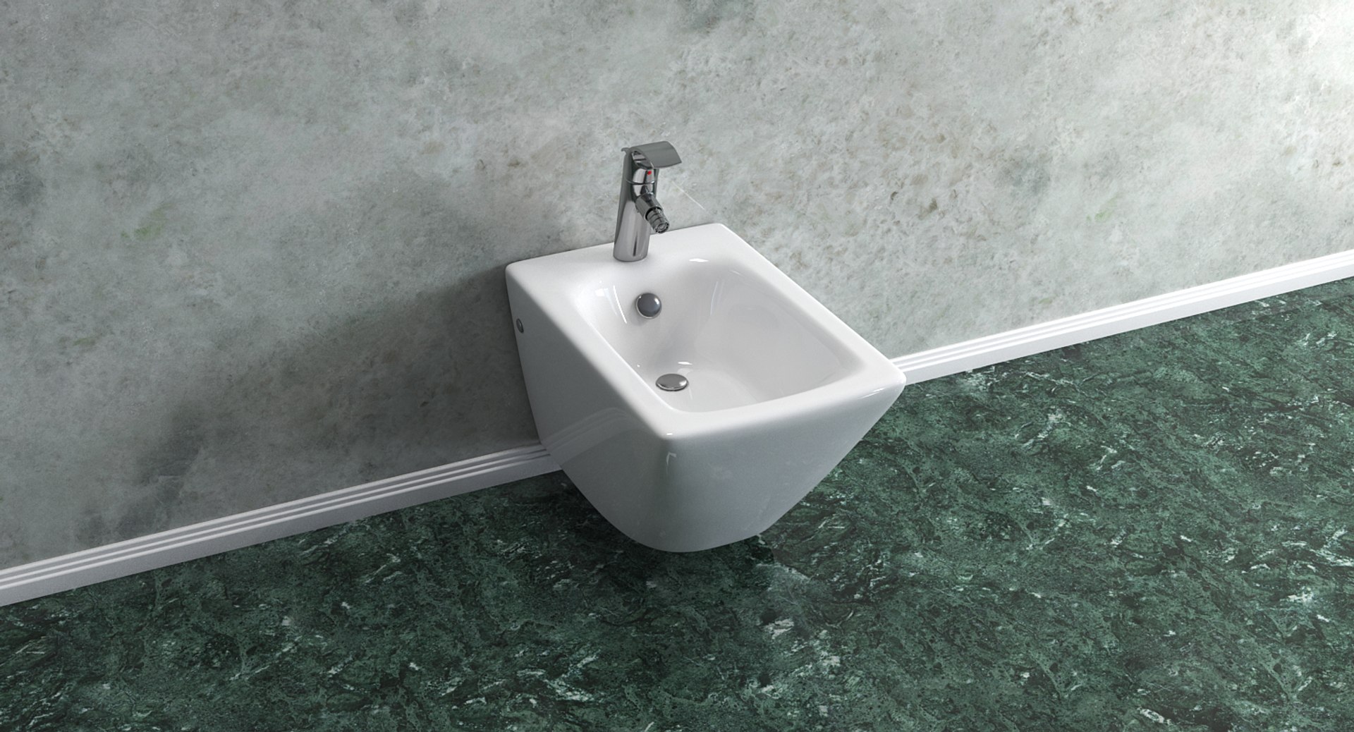 Bathroom bidets 3D model - TurboSquid 1301365