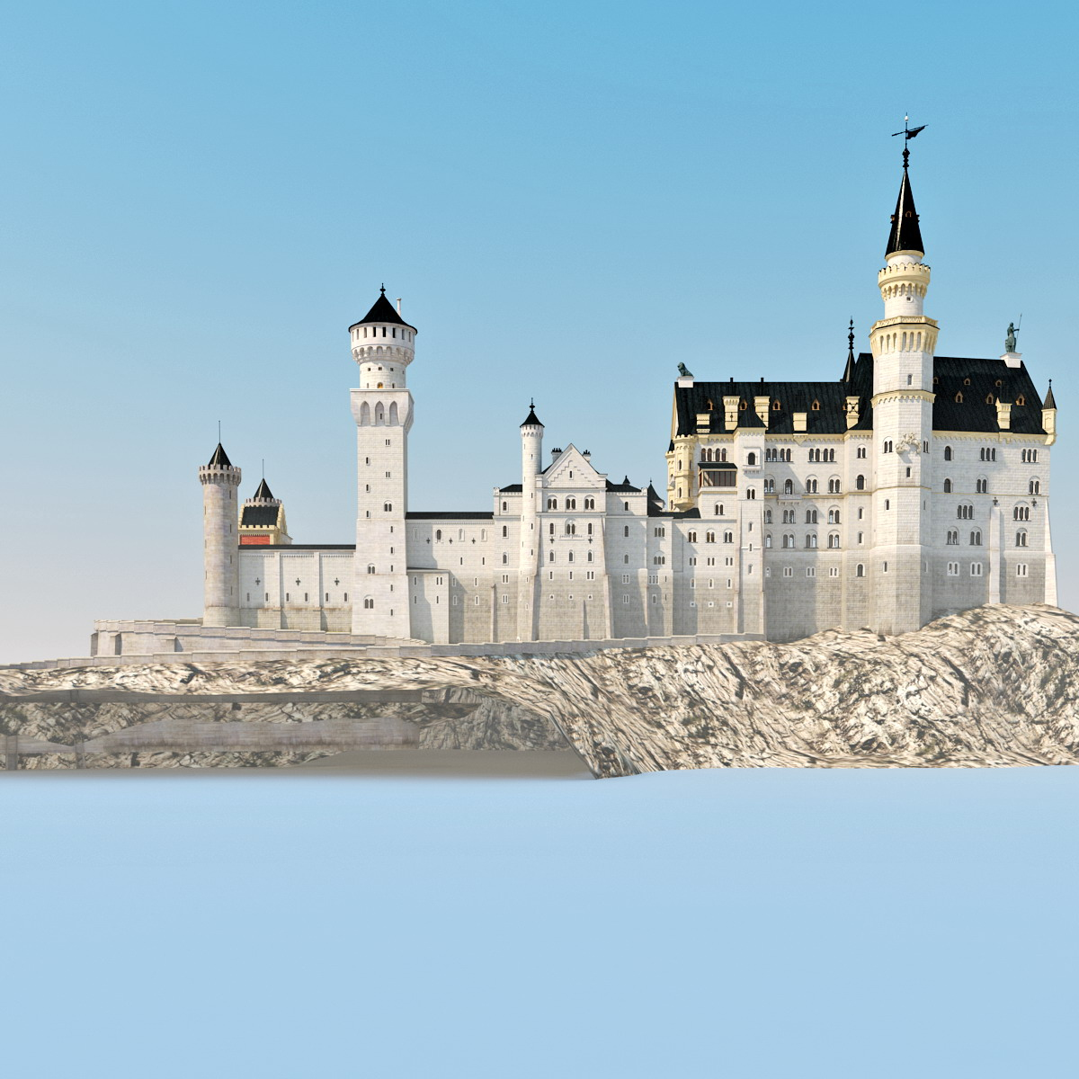 3d neuschwanstein castle germany model
