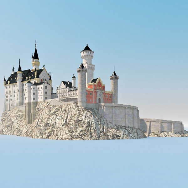 3d neuschwanstein castle germany model