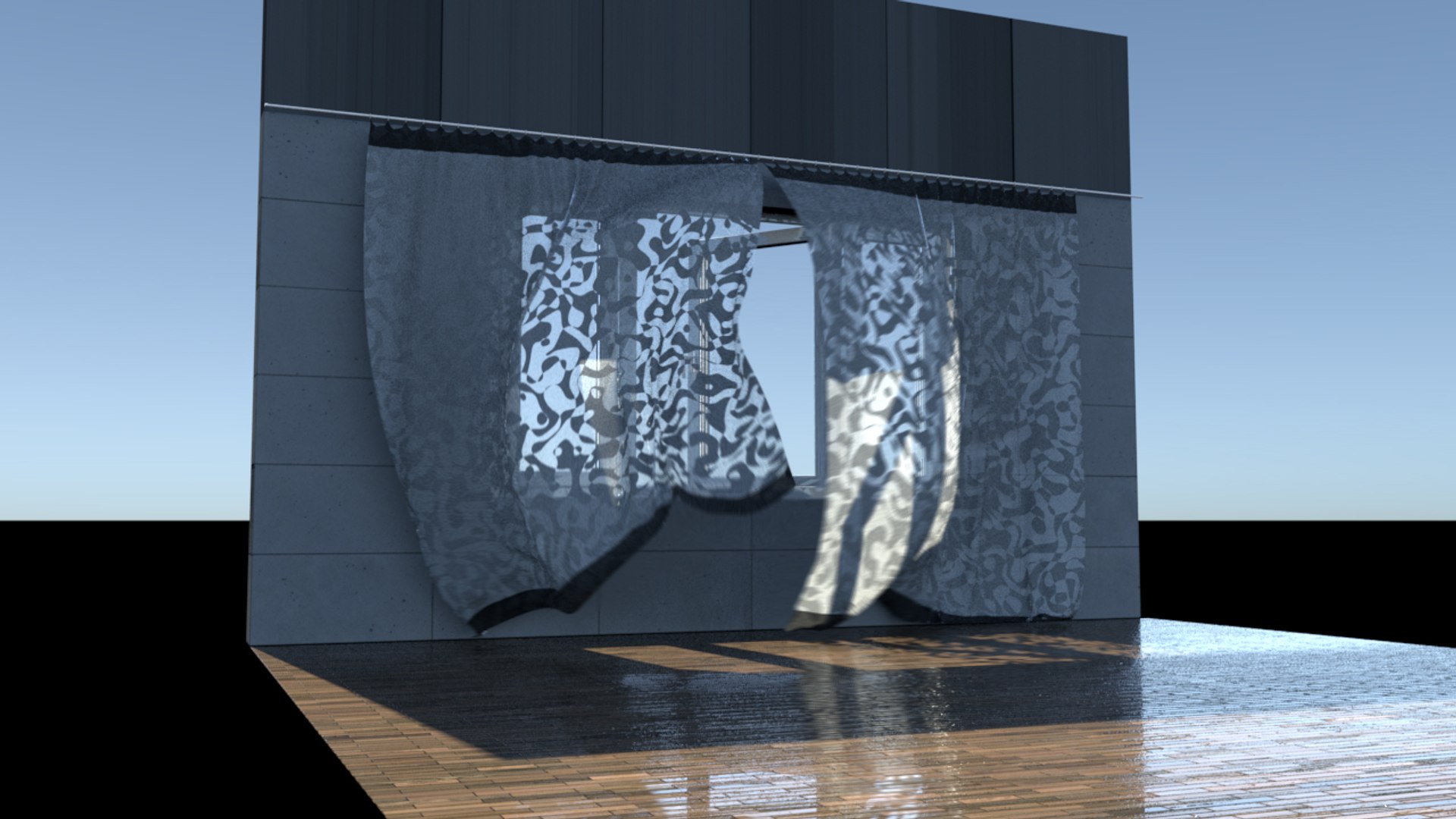 Ma Curtain Animation