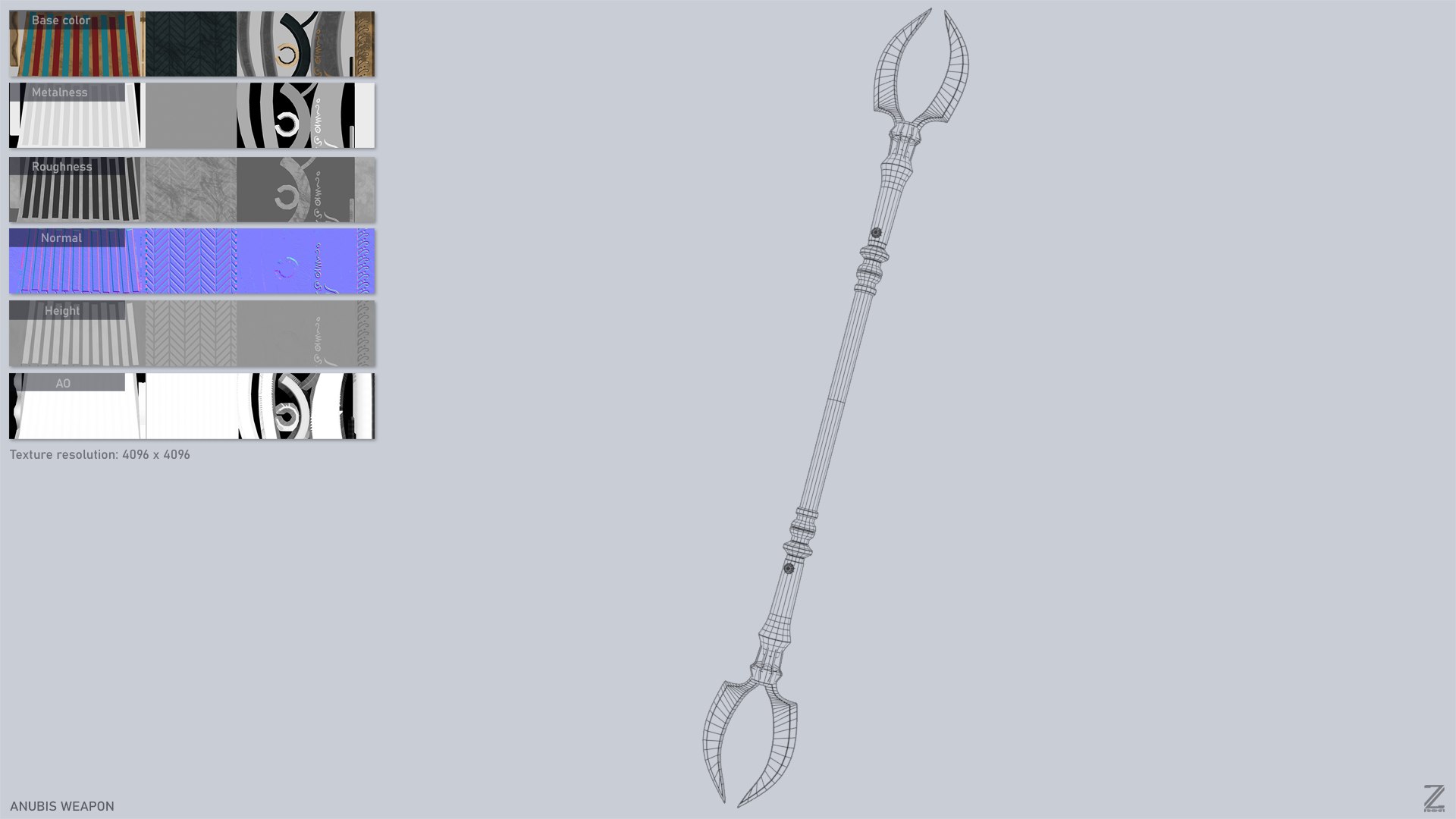 3D Anubis Weapon Model - TurboSquid 2205353