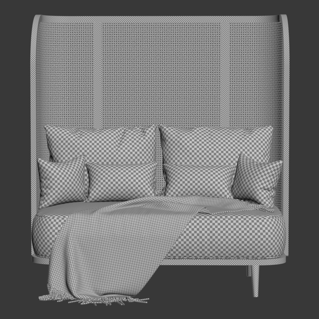 Two-seater Garden Sofa 3D Model - TurboSquid 1660183