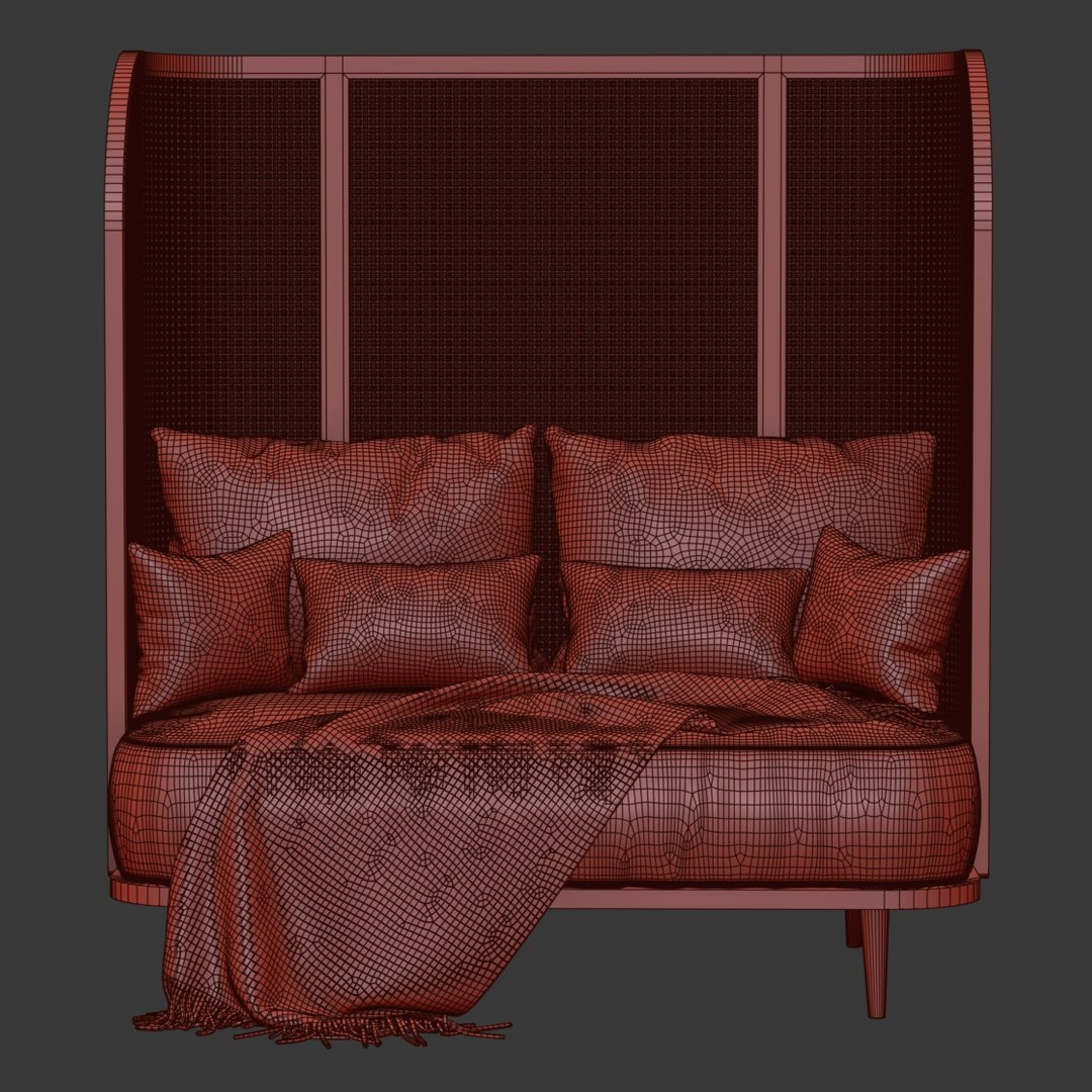 Two-seater Garden Sofa 3D Model - TurboSquid 1660183