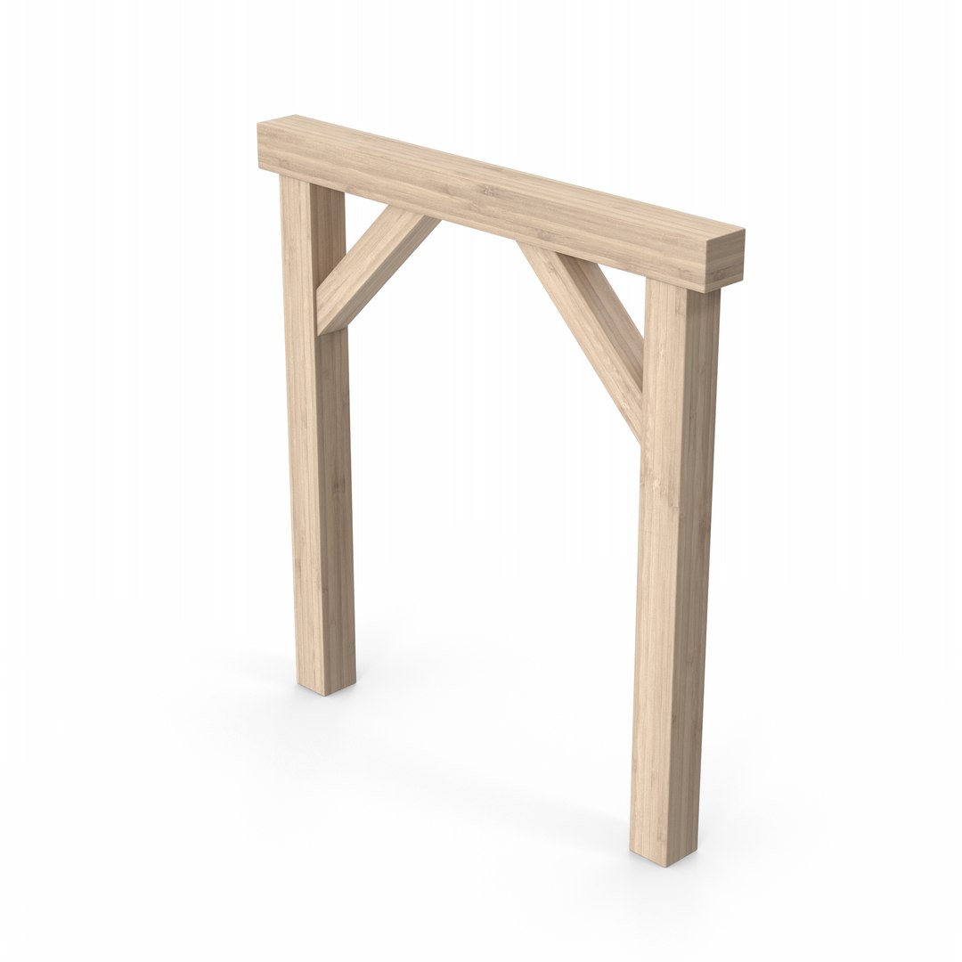 3D Wood Mine Support - TurboSquid 2299334