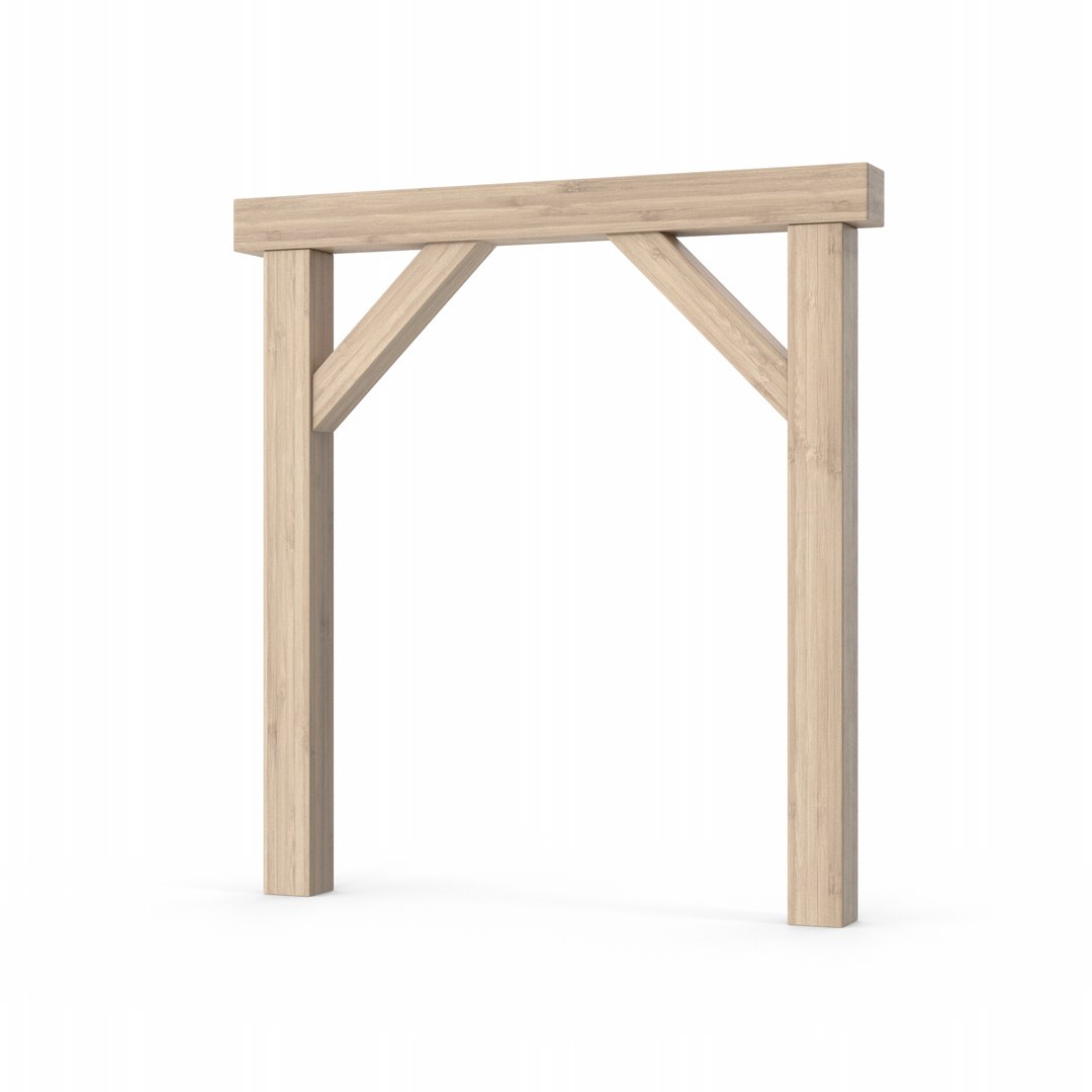 3D Wood Mine Support - TurboSquid 2299334