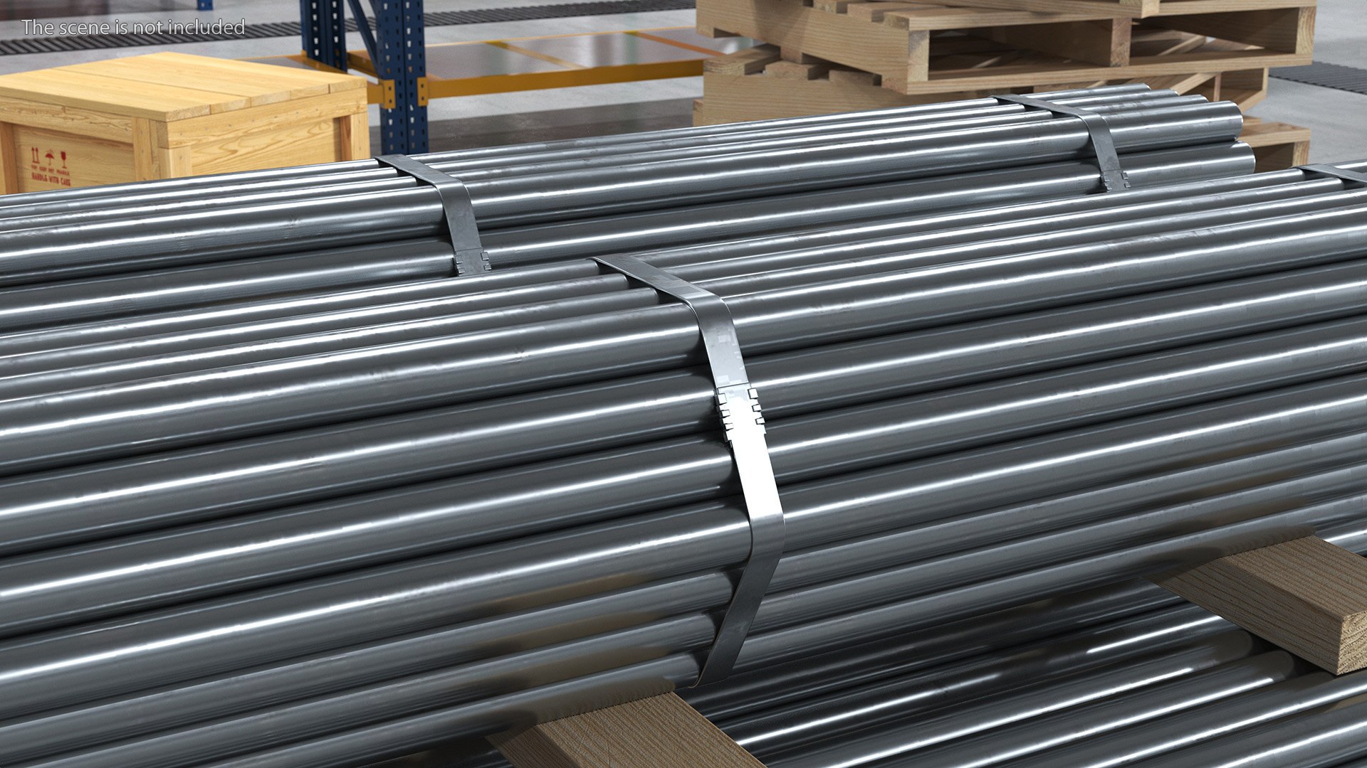 3D Steel Pipes Bundle 2 Meters - TurboSquid 2211486