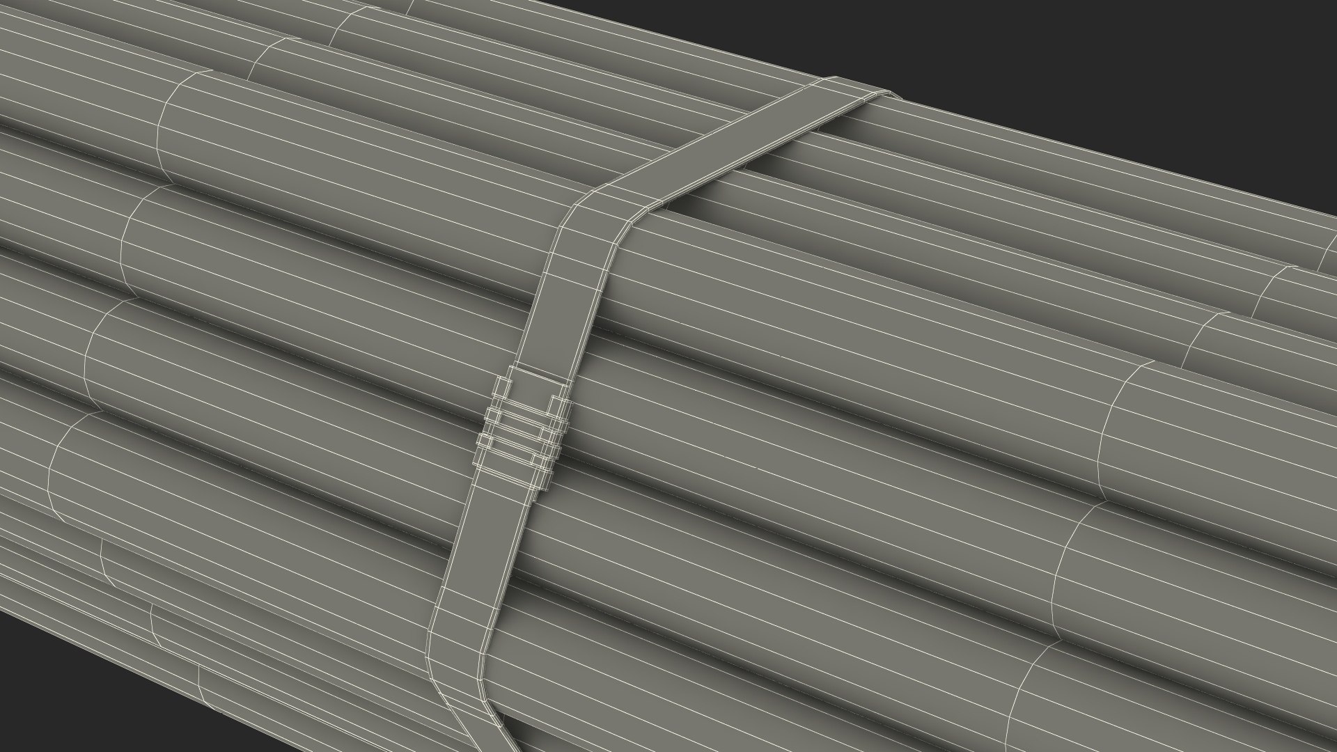 3D Steel Pipes Bundle 2 Meters - TurboSquid 2211486