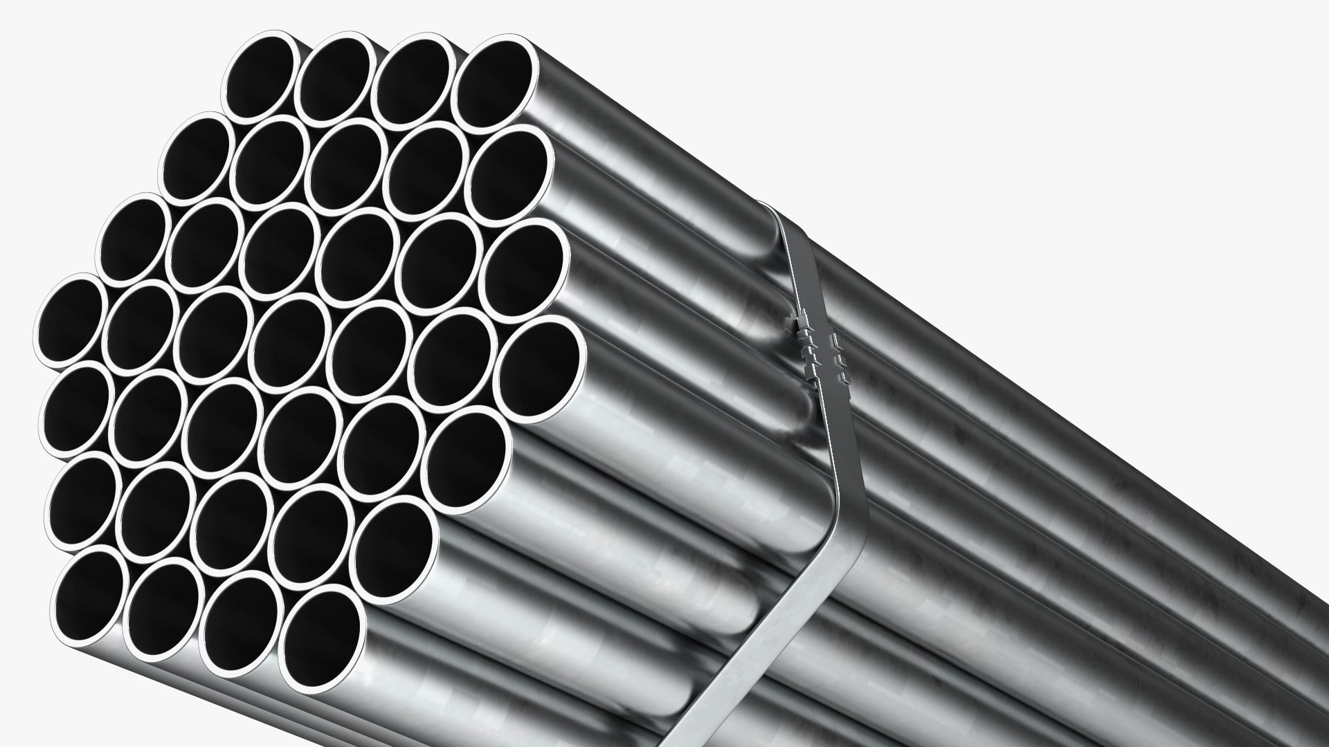 3D Steel Pipes Bundle 2 Meters - TurboSquid 2211486