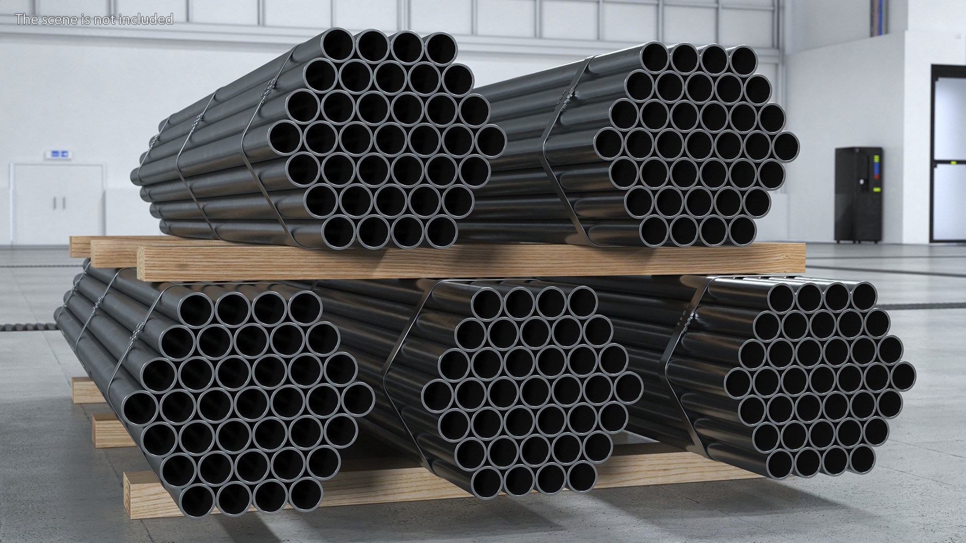3D Steel Pipes Bundle 2 Meters - TurboSquid 2211486