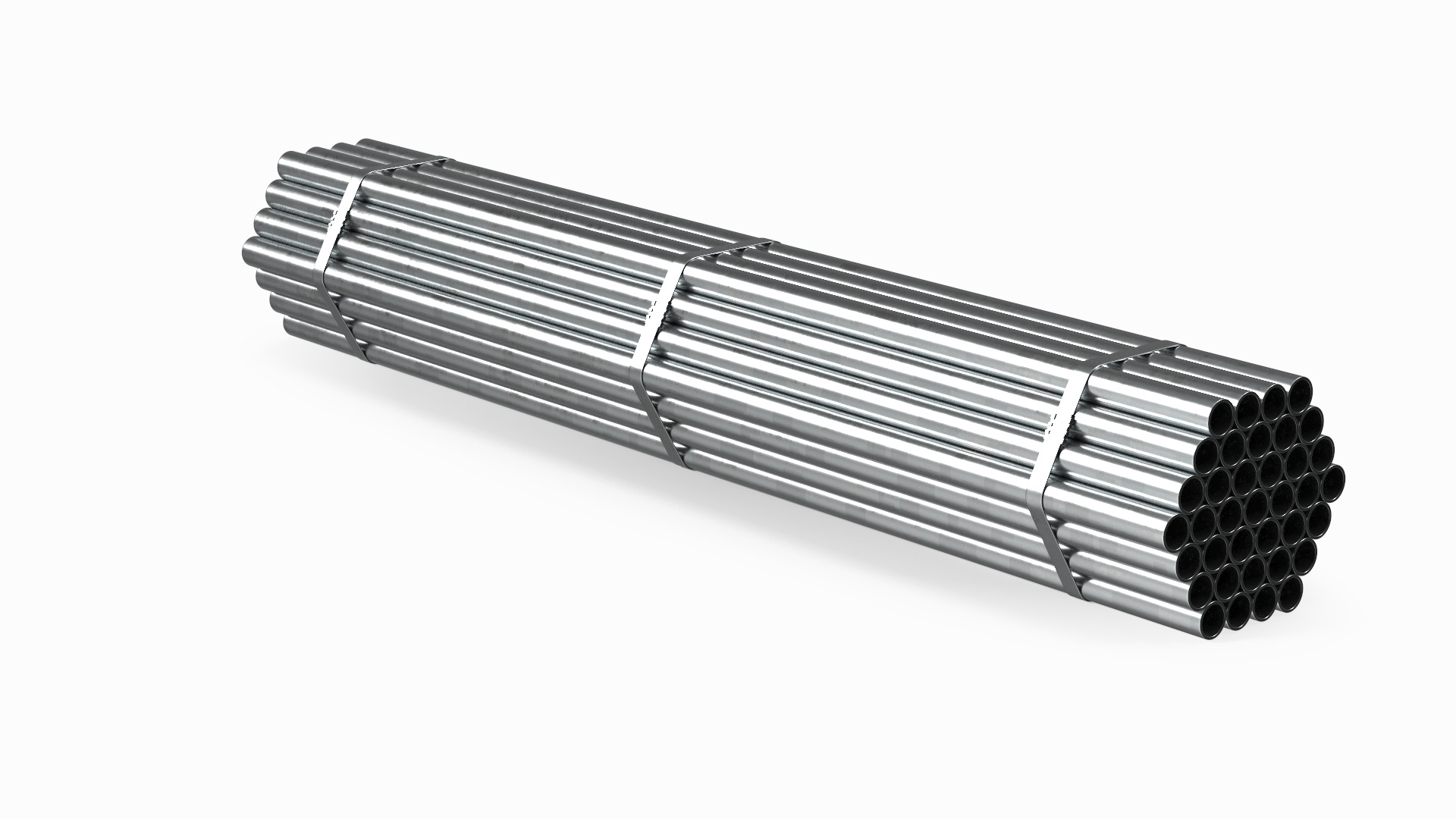 3D Steel Pipes Bundle 2 Meters - TurboSquid 2211486