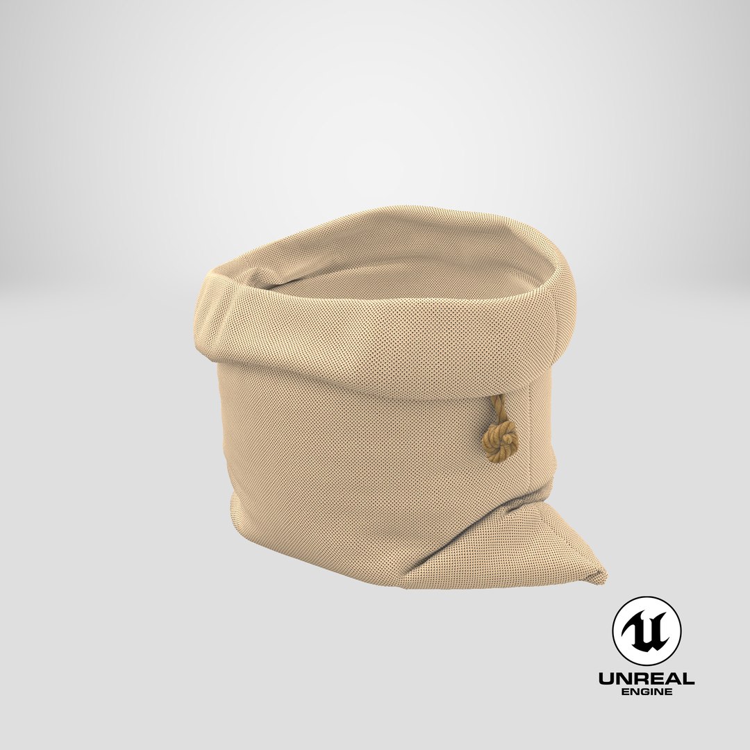 Jute Bag V4 3D - TurboSquid 1907072