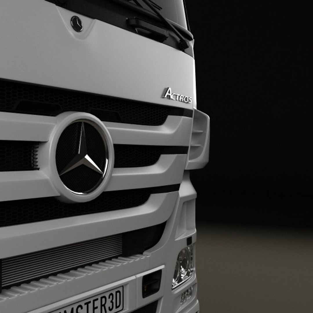 3ds mercedes-benz actros flatbed