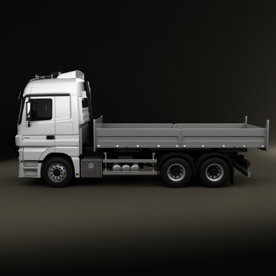 3ds mercedes-benz actros flatbed