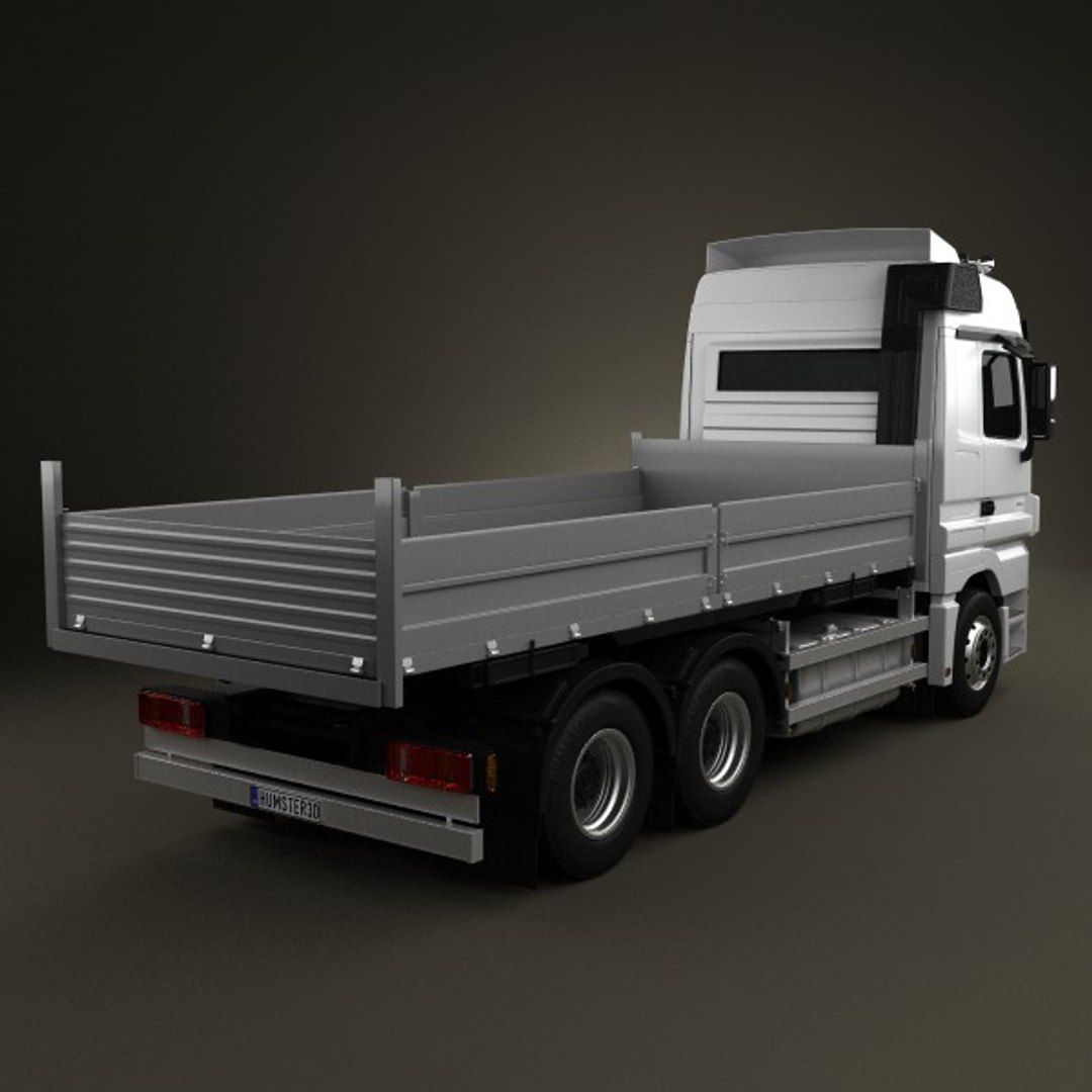 3ds mercedes-benz actros flatbed