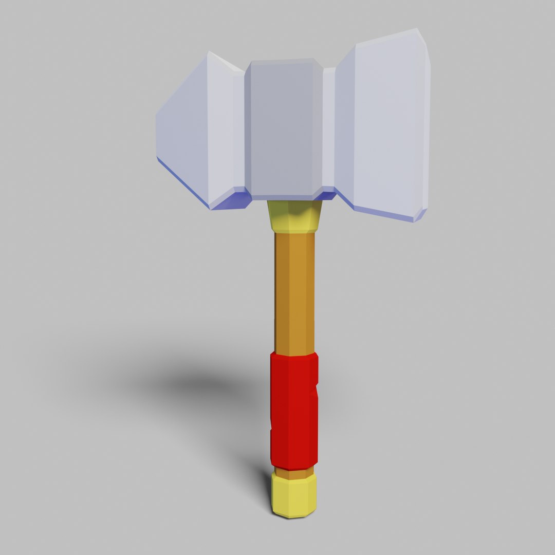 3D model Hammer Lowpoly - TurboSquid 2083247