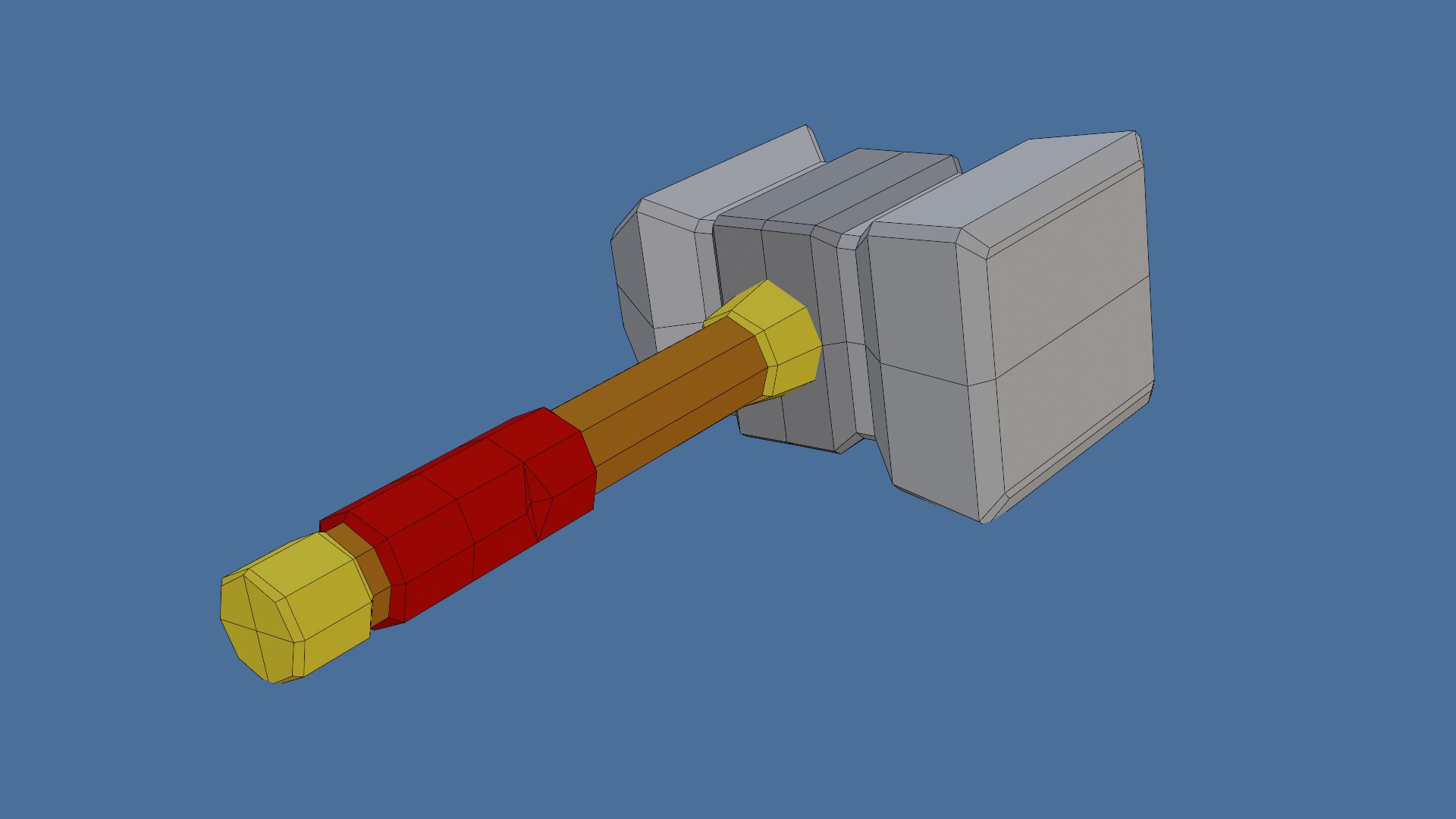 3D model Hammer Lowpoly - TurboSquid 2083247