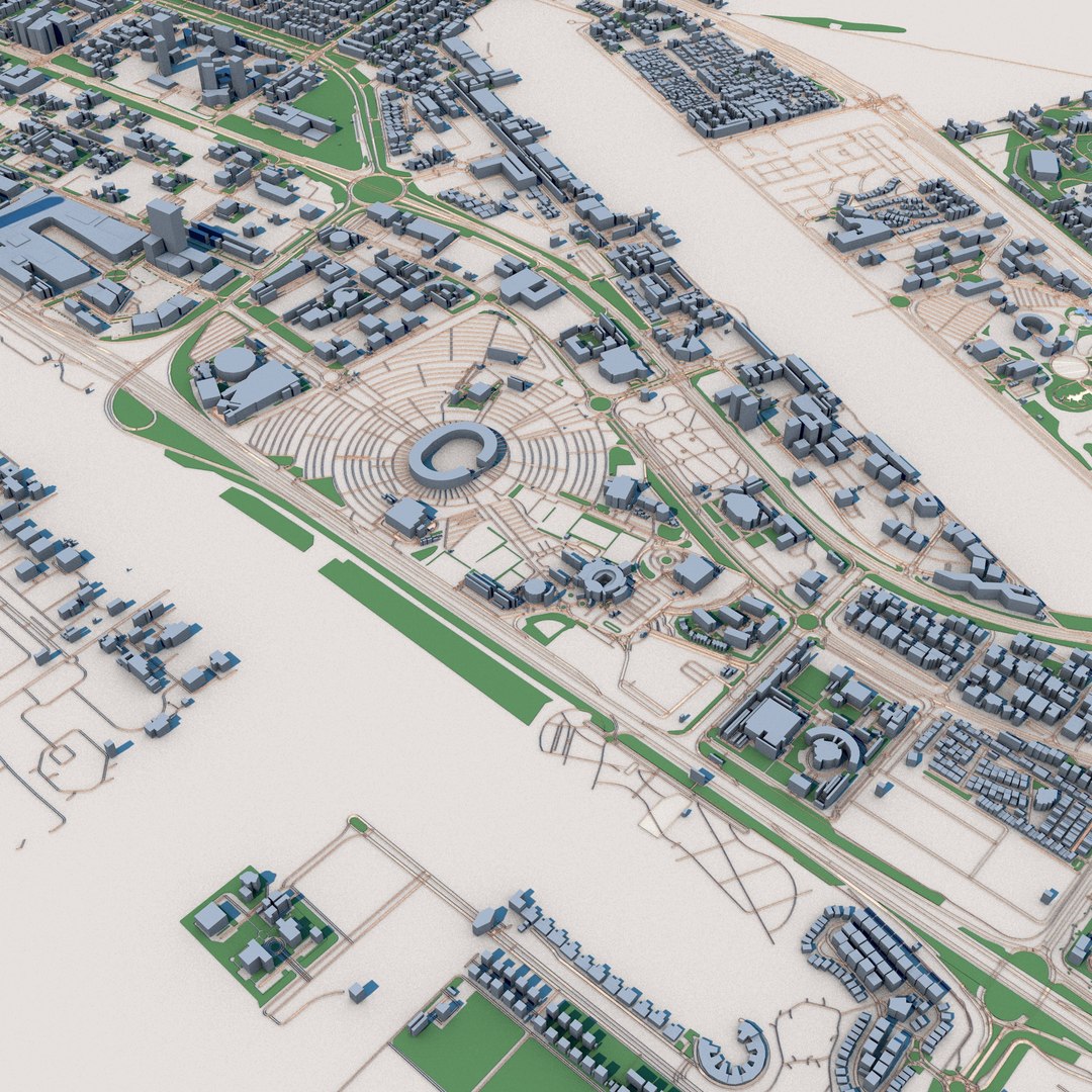 3D Abu Dhabi City United Arab Emirates Model - TurboSquid 2299532