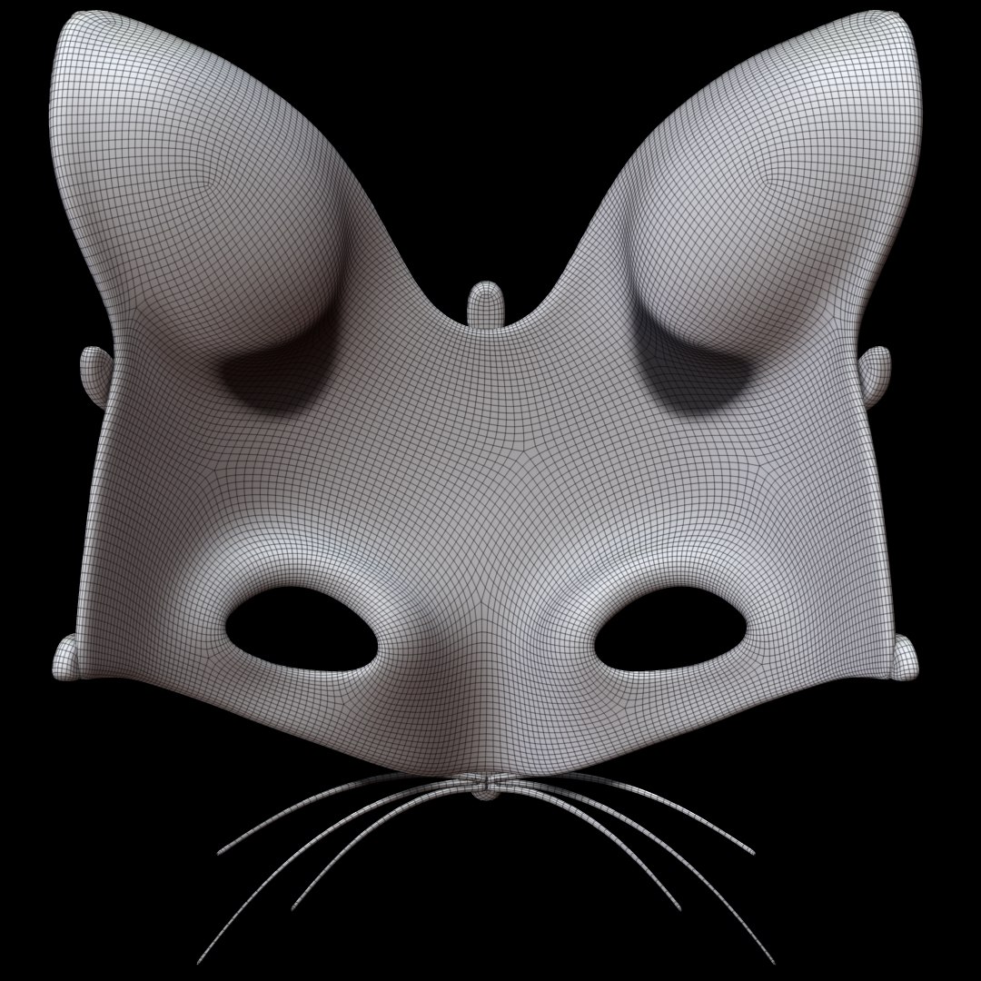 3d Model Cat Mask