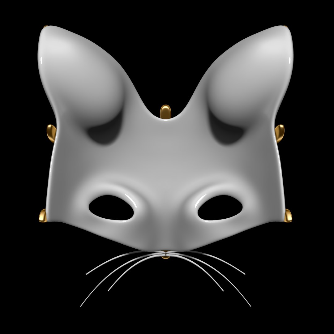 3d Model Cat Mask