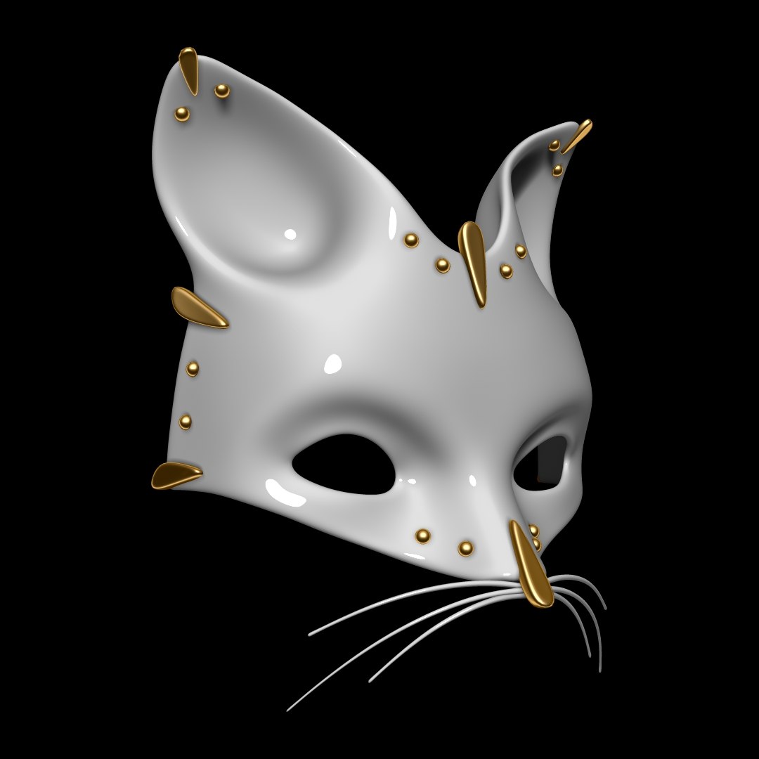 3d Model Cat Mask