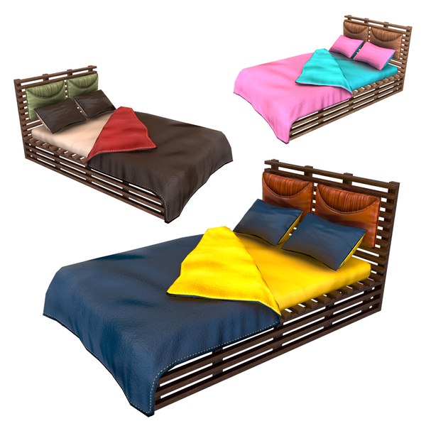 Low poly stylized bed Modelo 3D - TurboSquid 1542011