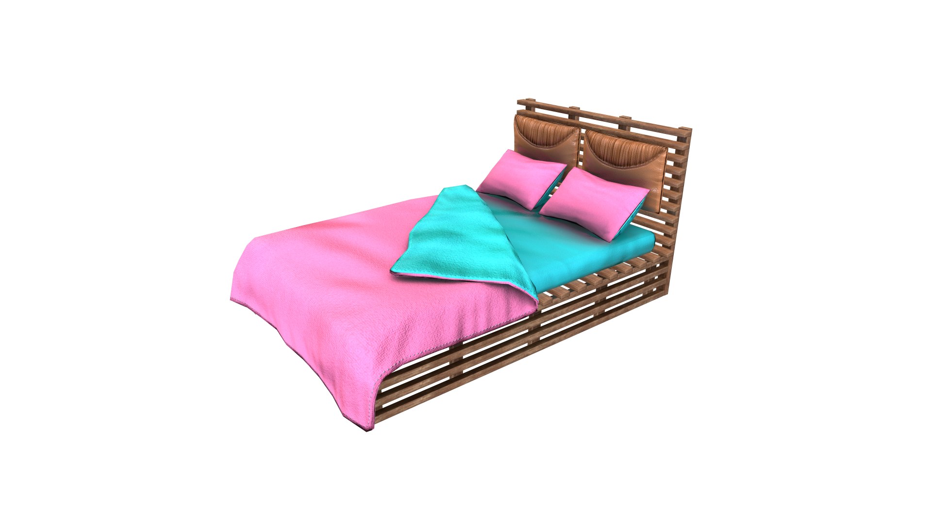 3D stylized bed - TurboSquid 1542011