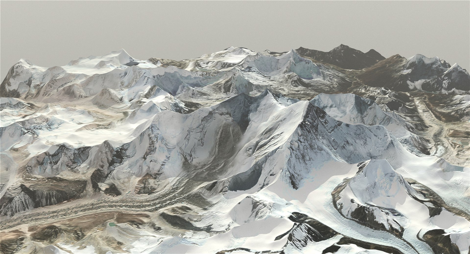 Mountain Everest Terrain 3D Model - TurboSquid 1384778