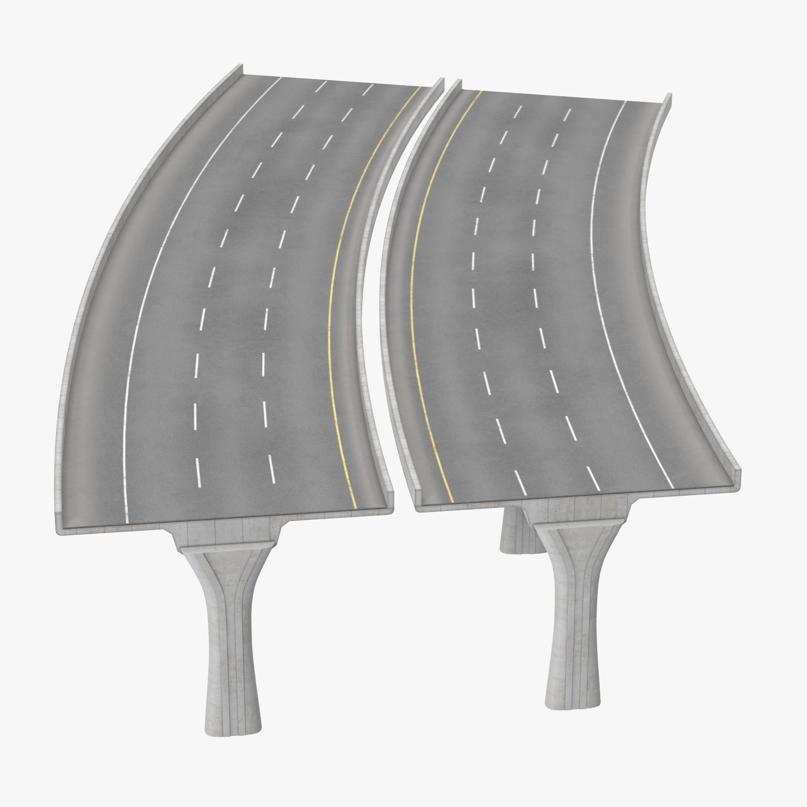 Highways streets way 3D model - TurboSquid 1356546