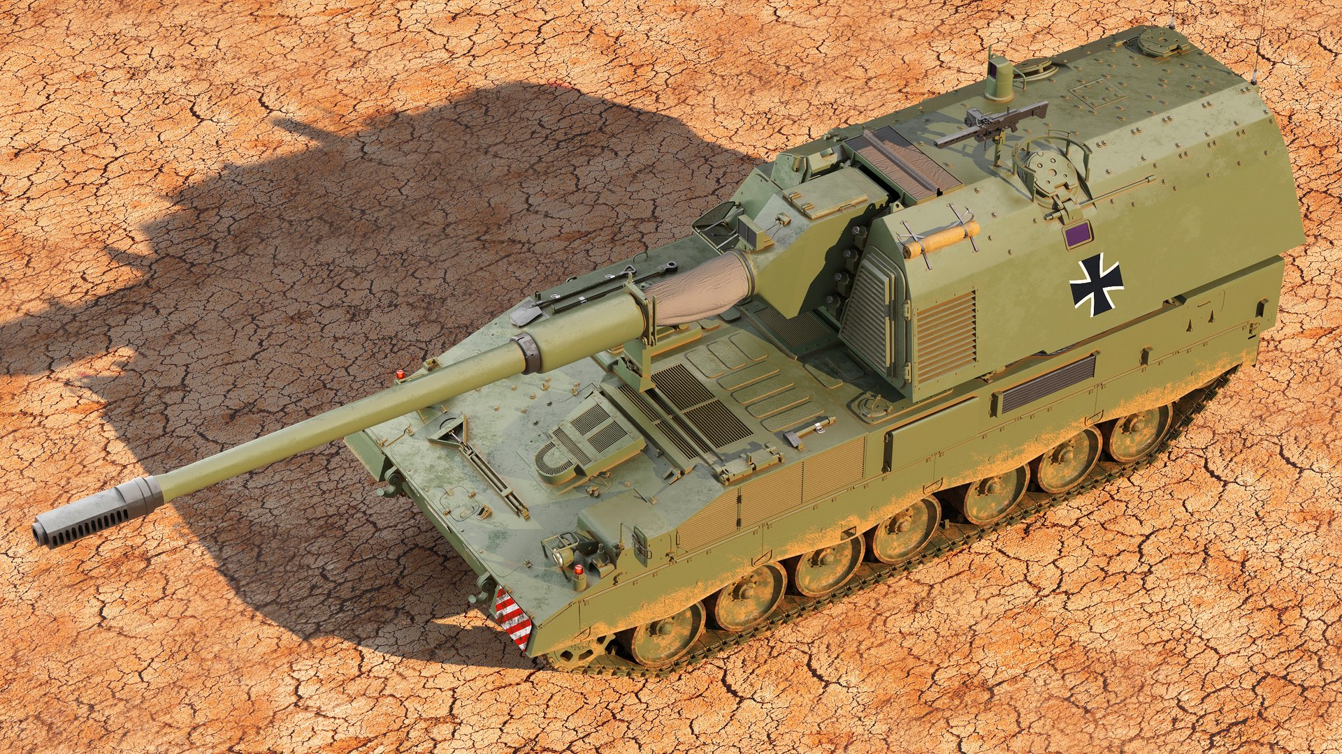 SPH Panzerhaubitze 2000 Howitzer Model - TurboSquid 2329394