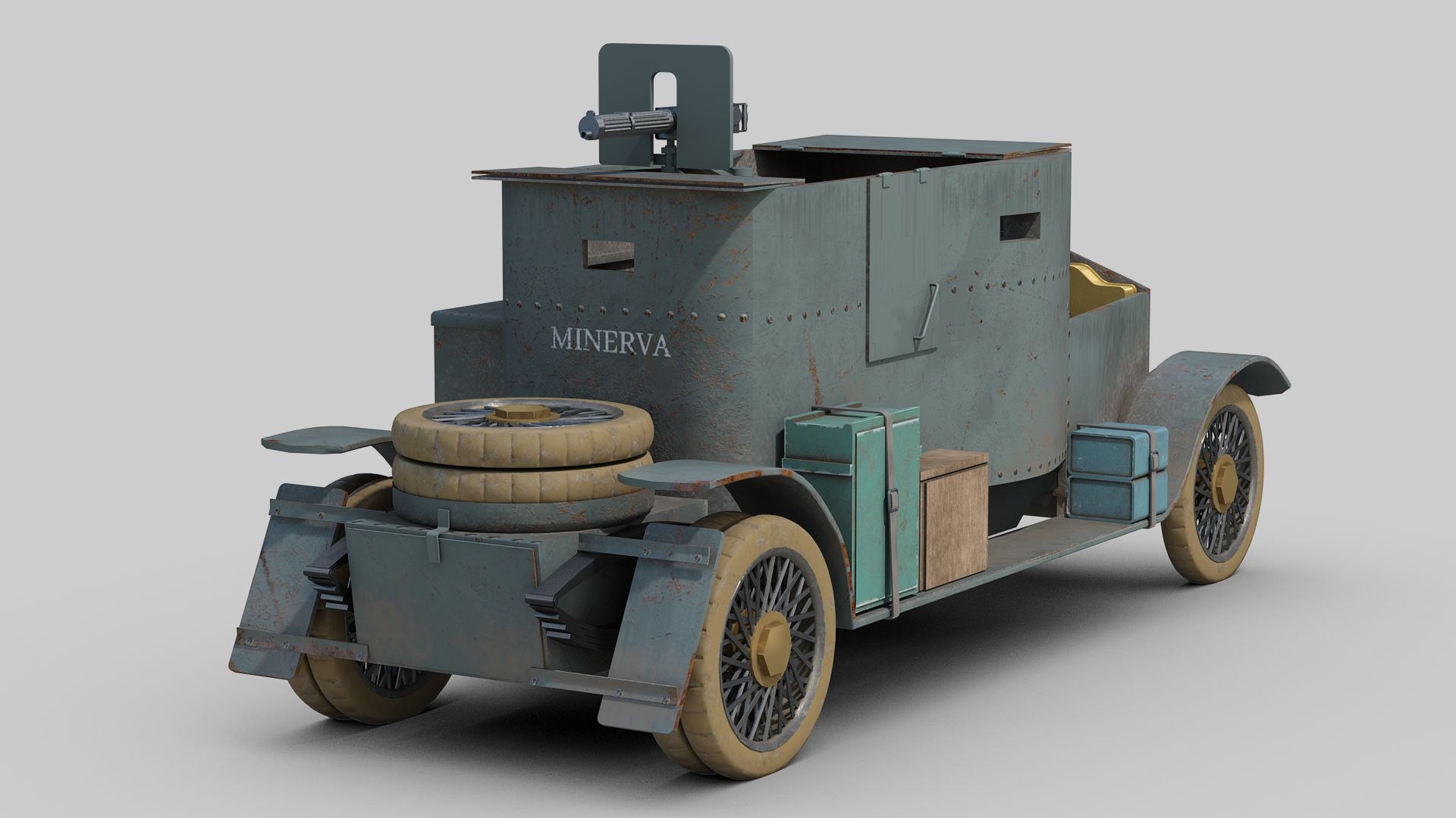 3D Minerva Armored Car - TurboSquid 2032161