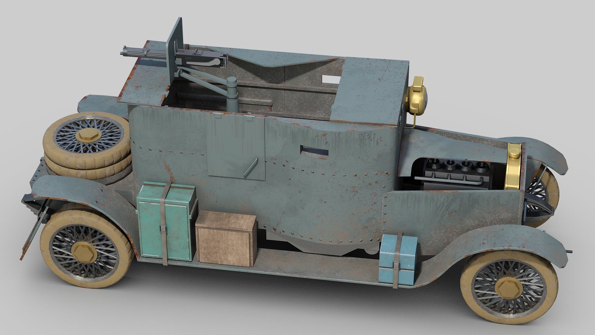 3D Minerva Armored Car - TurboSquid 2032161