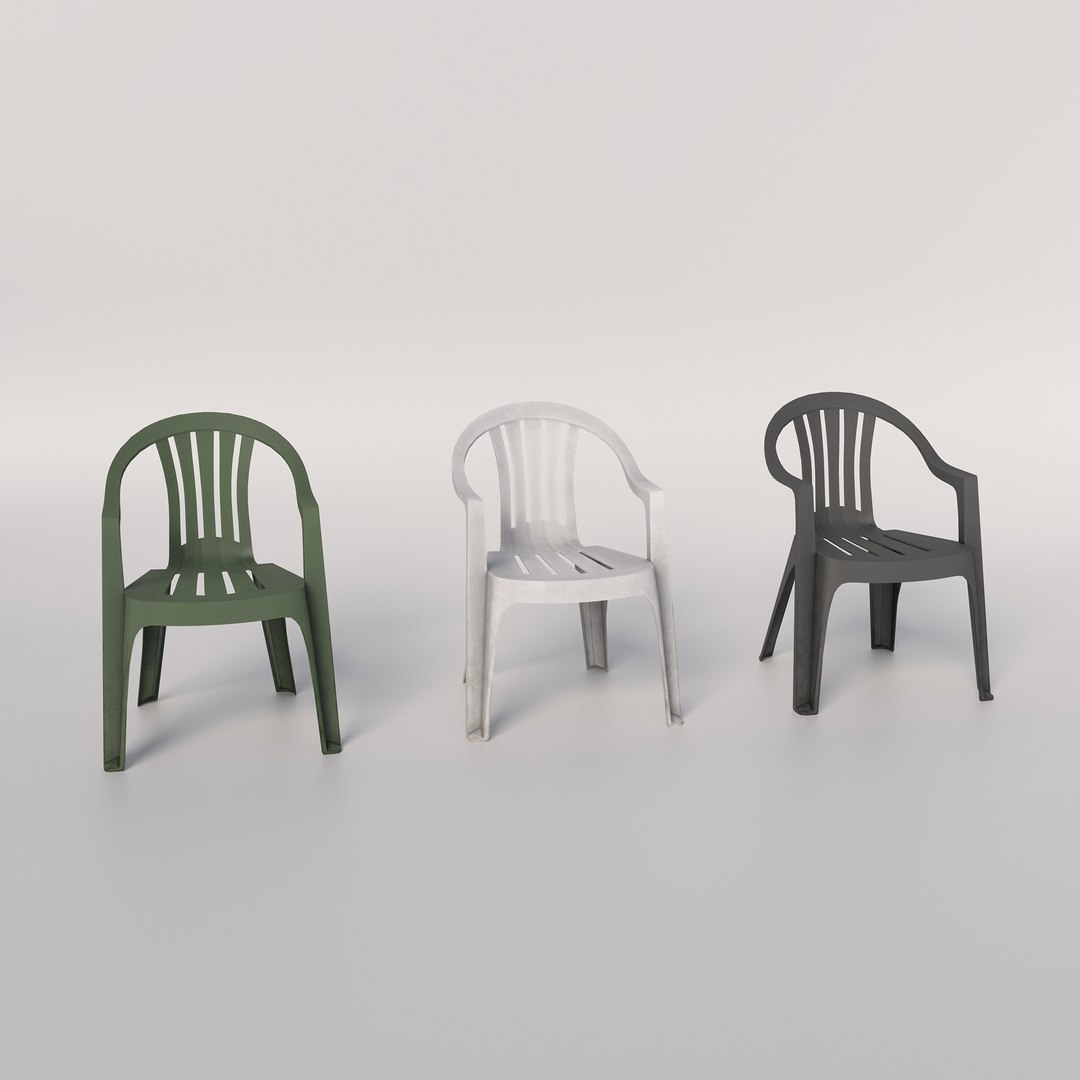Plastic Chair 3dsMax FBX And Textures 3D Model - TurboSquid 2102106