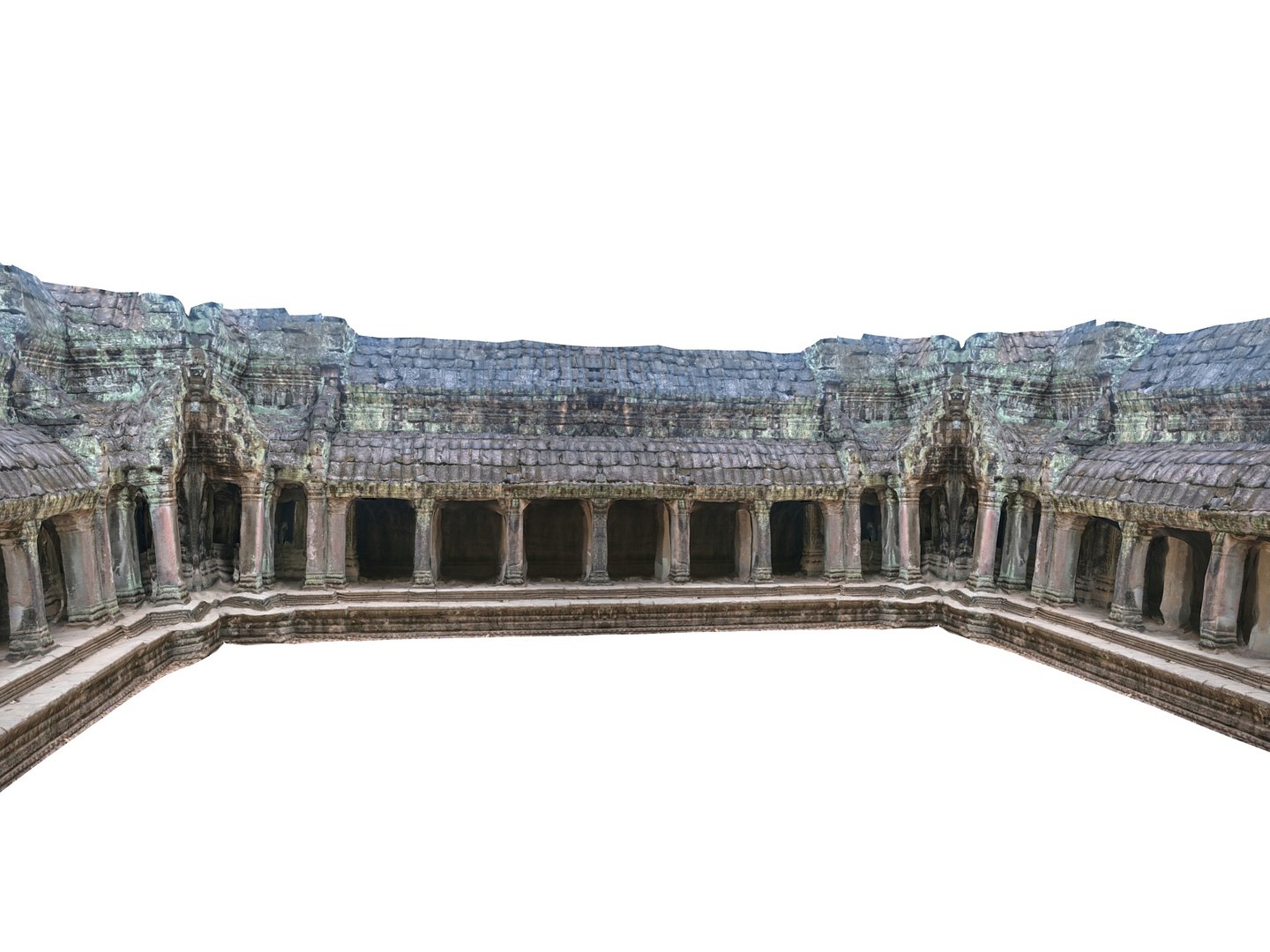 Acient Walls Pack 9 3d Model