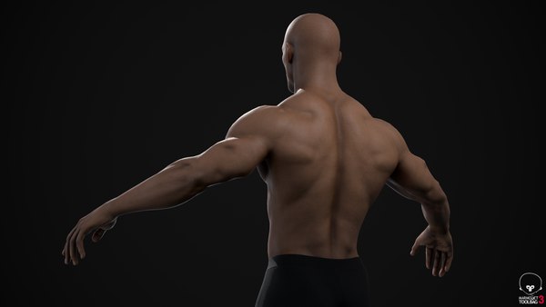 modelo 3d Hombre musculoso negro - TurboSquid 1752724