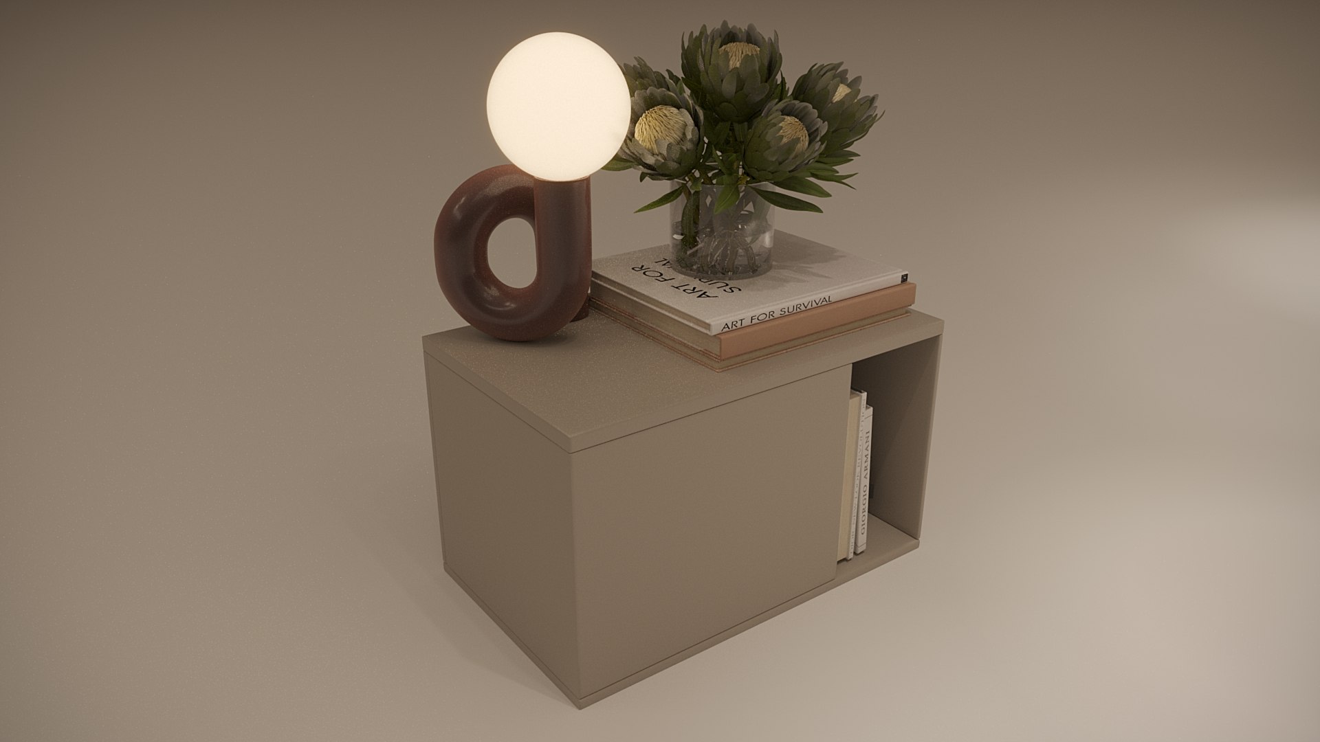 3D Bed Side Table Model - TurboSquid 2161055